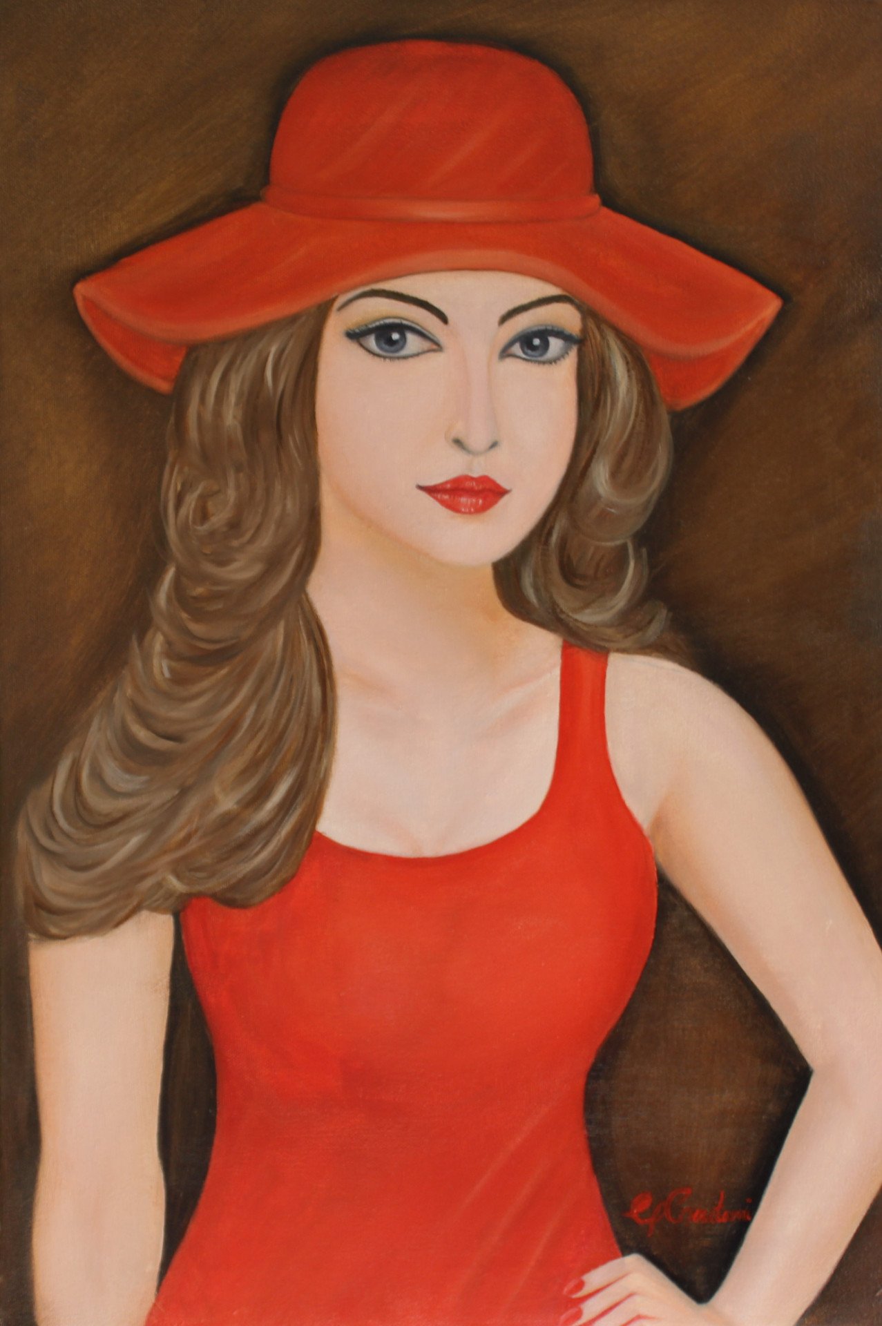 Beautiful Woman Painting by Goutami Mishra