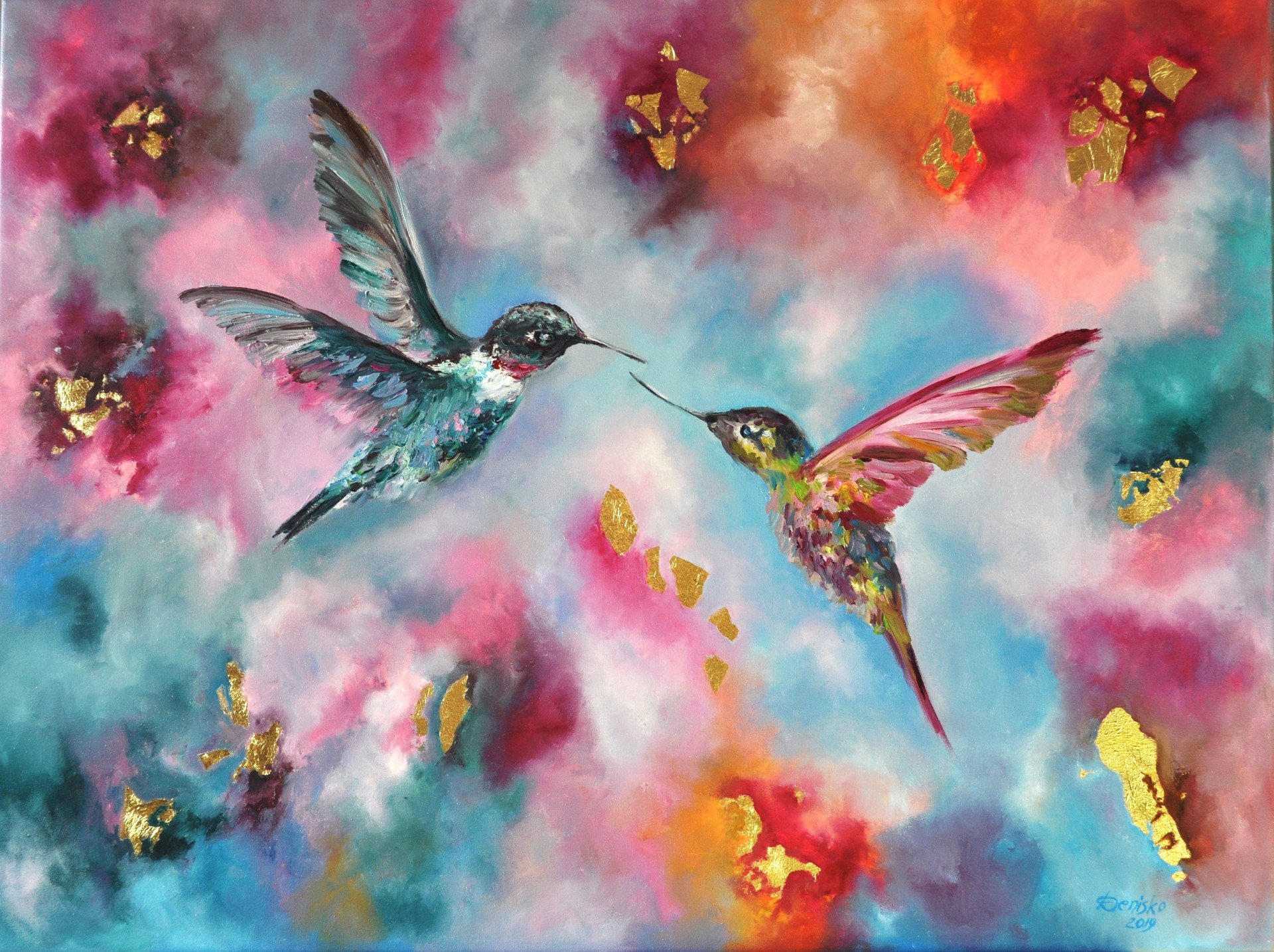 In the sky Painting by Olena Denysko - Jose Art Gallery