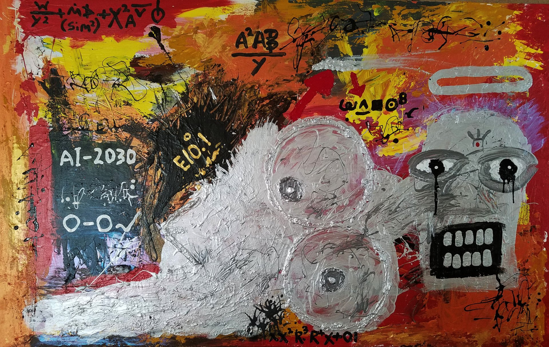 Anne Droid in Autumn - 3D Art Painting by Dave Holt