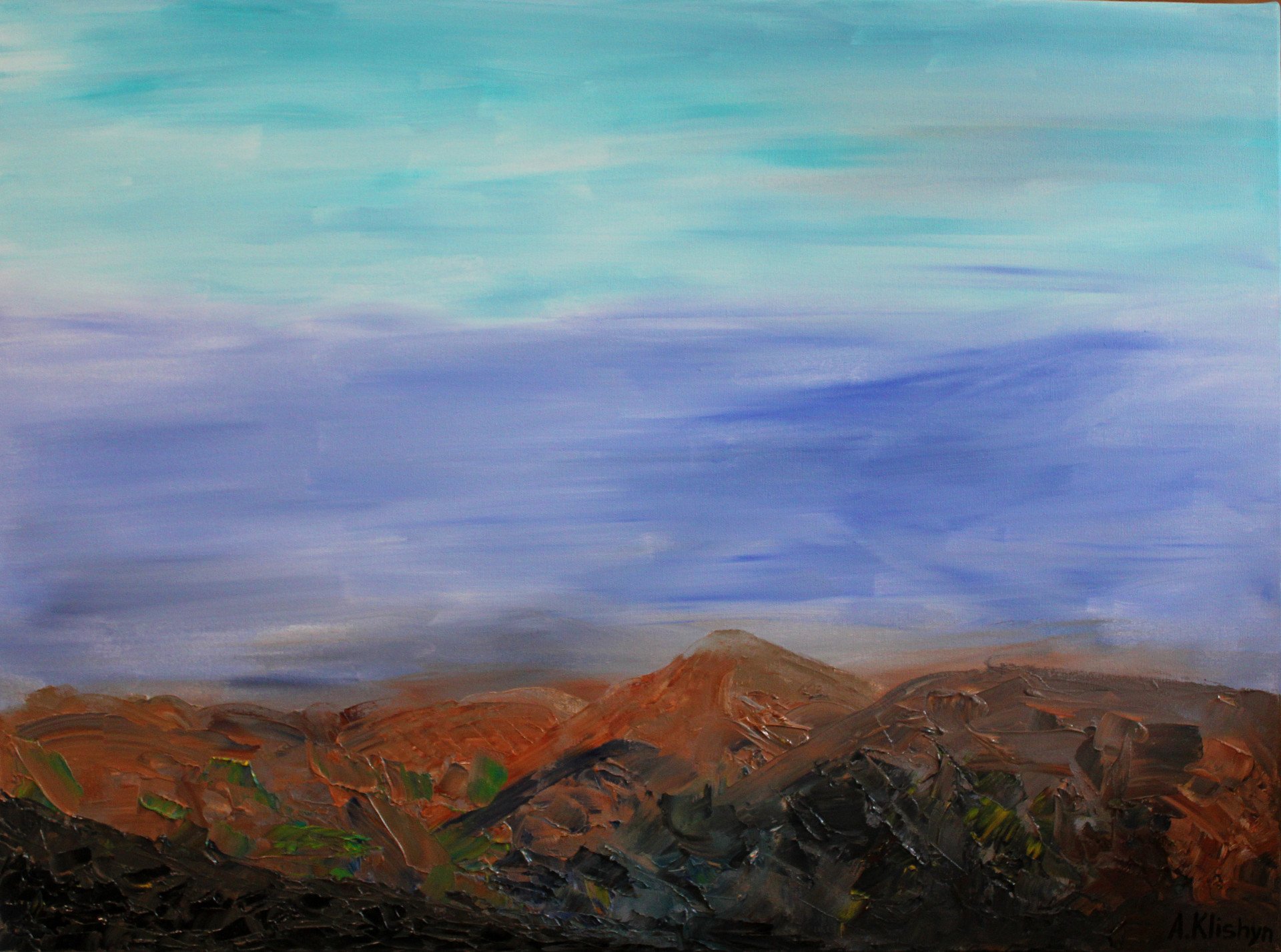Mountain winds Painting by Andriy Klishyn - Jose Art Gallery
