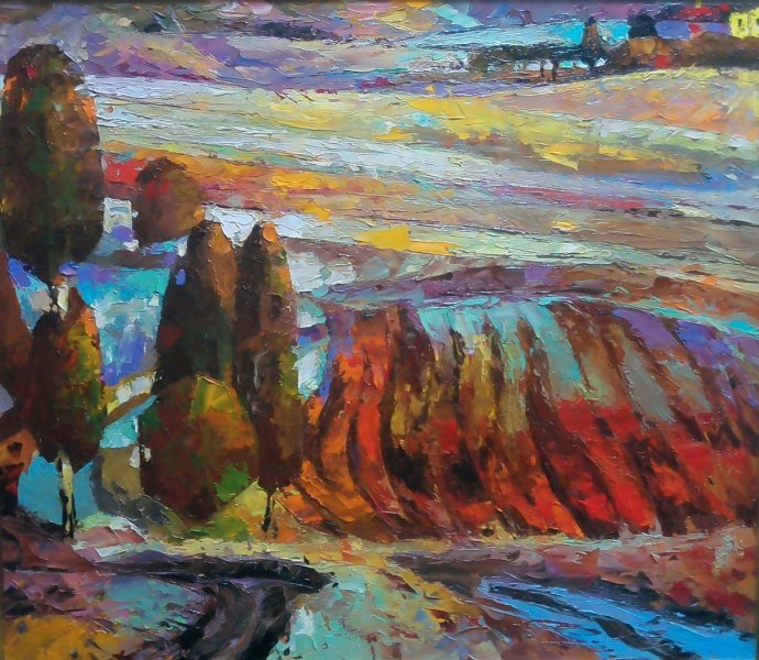 PIENZA(MY TUSCANY) Painting by ALVARO NEELIX