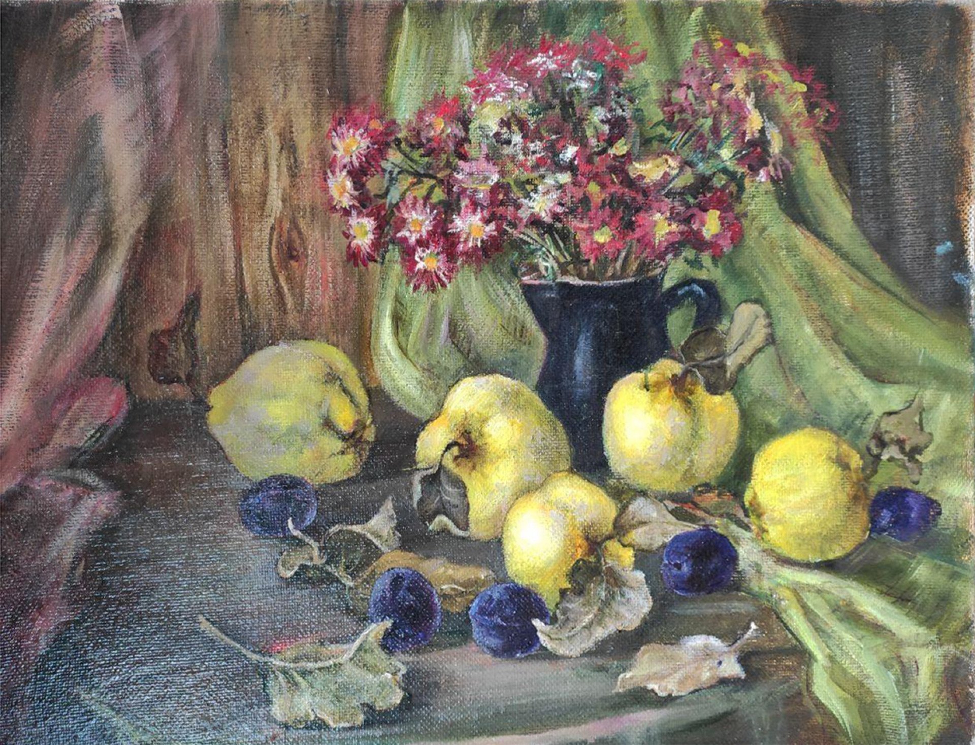 Quince Painting by Agrafena Handzyuk - Jose Art Gallery