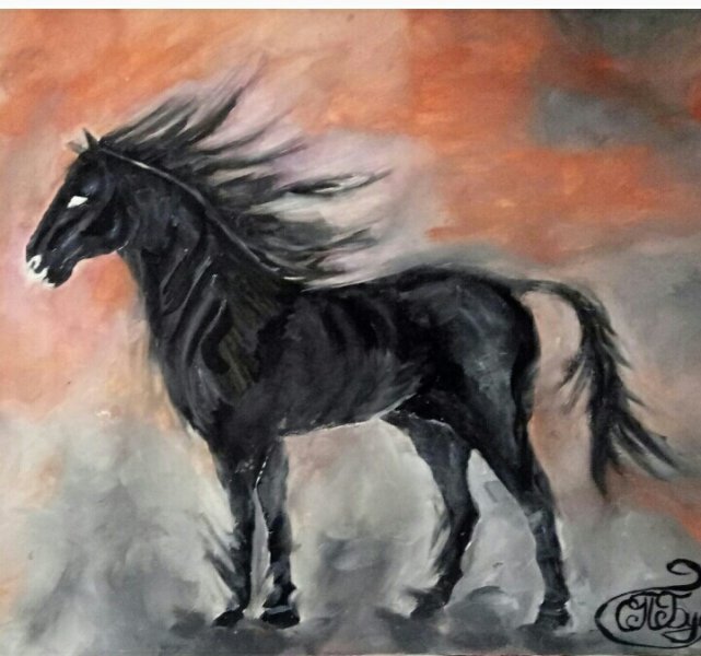 Caballo gotico Pintura de Emiliya Angelo - Jose Art Gallery