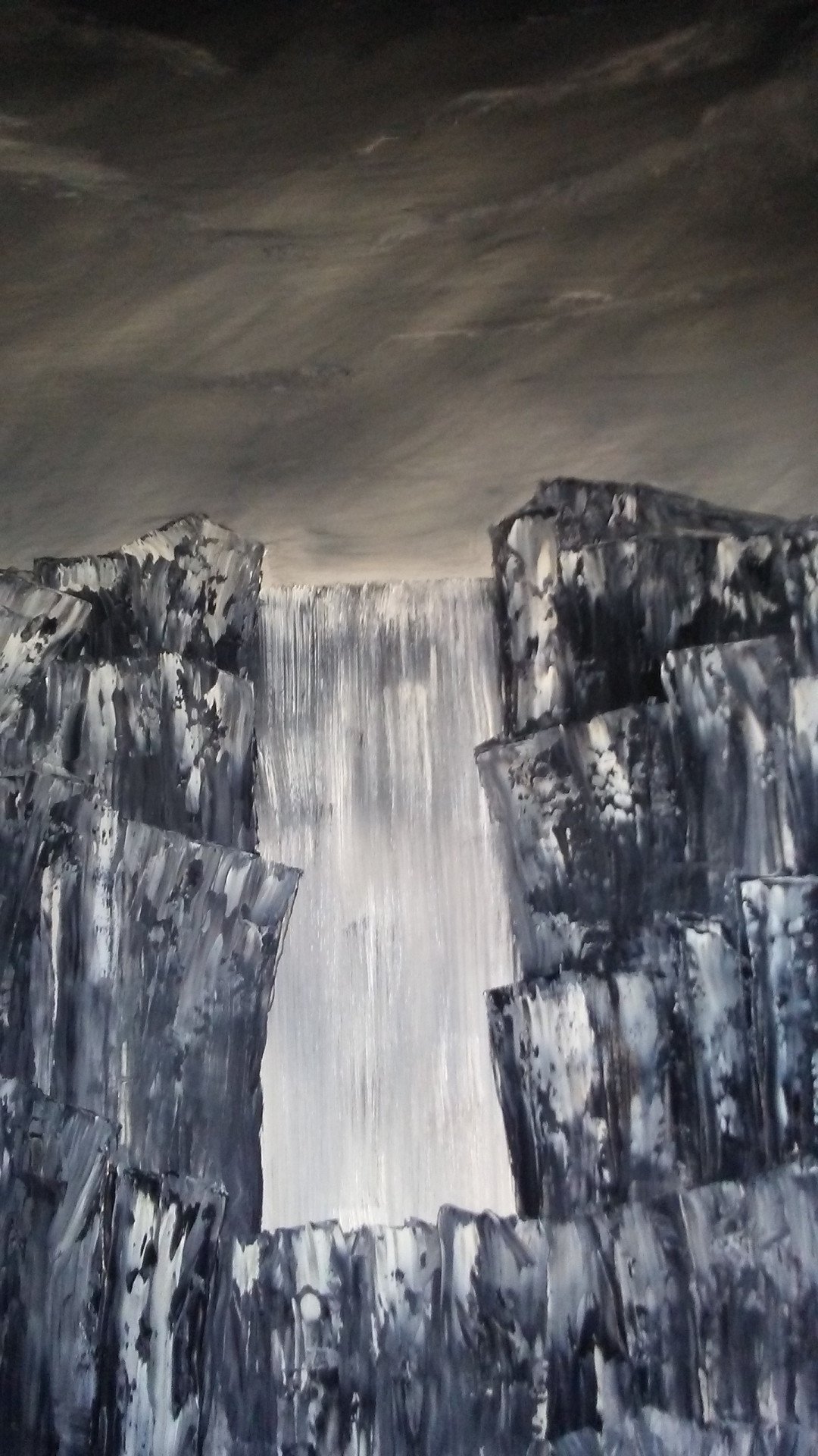 Waterfalls Painting by Howard Fenwick - Jose Art Gallery