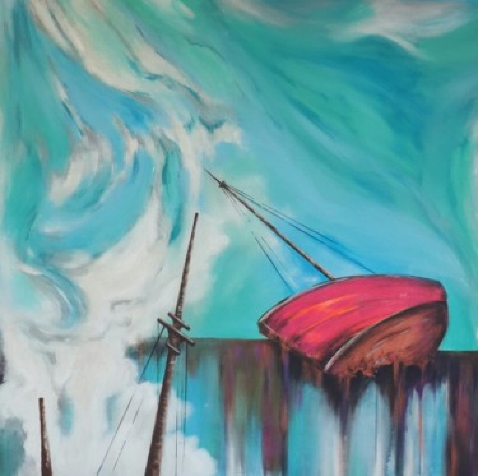 Tekne Painting by TURGAY SARI - Jose Art Gallery