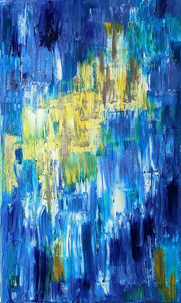 POOL№1. Sea. Painting by Olha Potapova - Jose Art Gallery