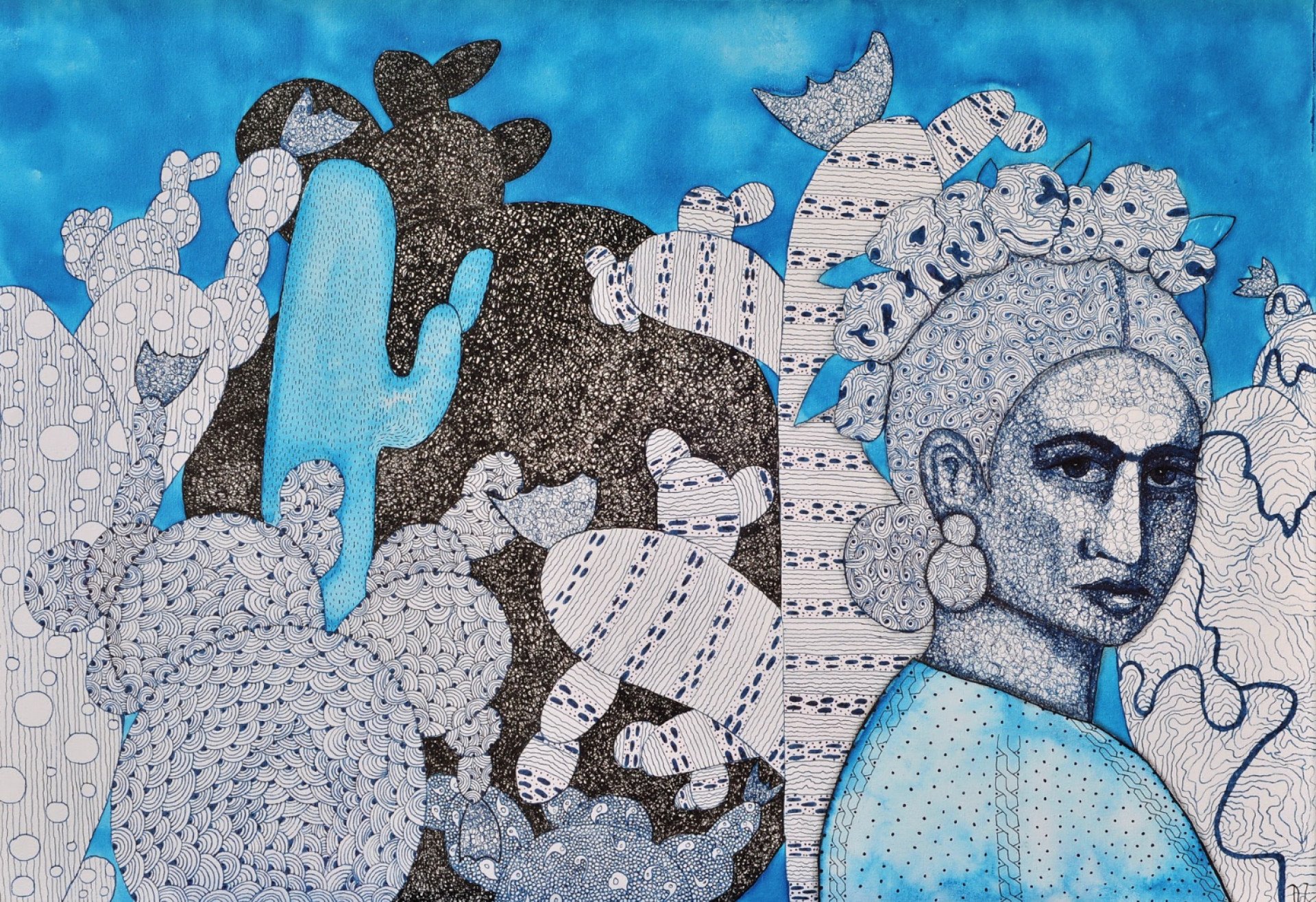 Follow me Drawing - Daria Zaseda - Jose Art Gallery