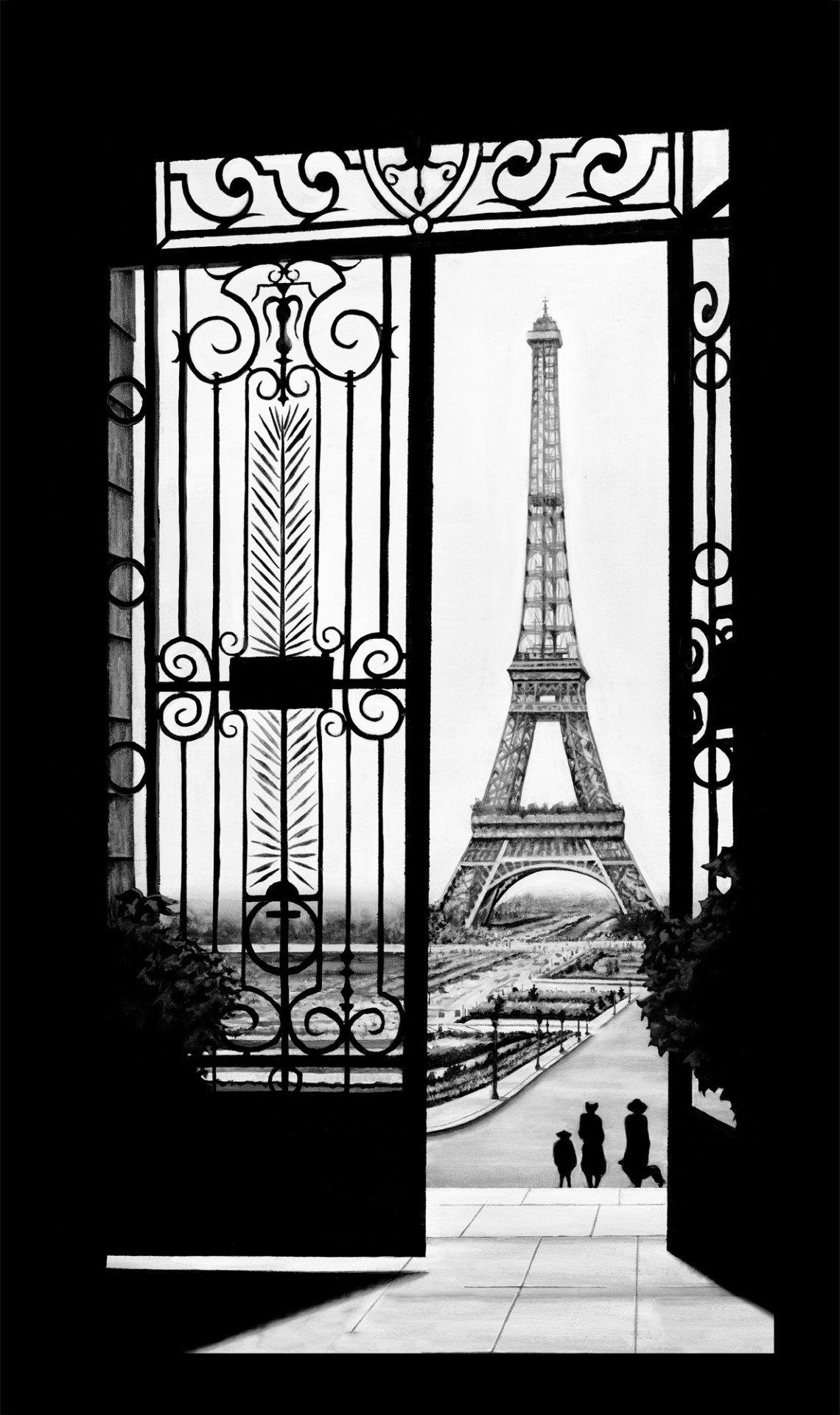 Vintage Paris Painting by Michael Neamand - Jose Art Gallery