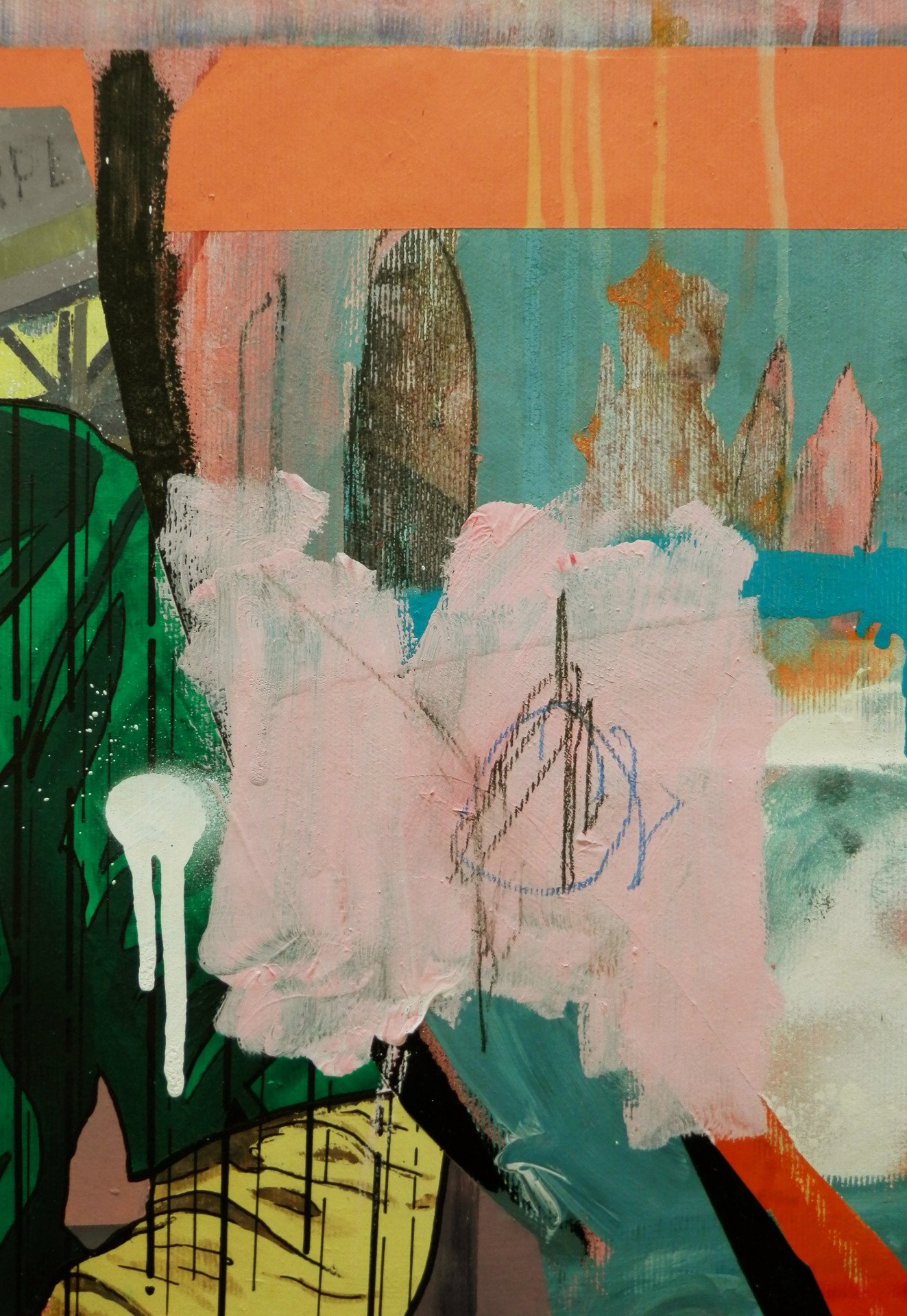 Past and future VII Painting by Miloš Hronec