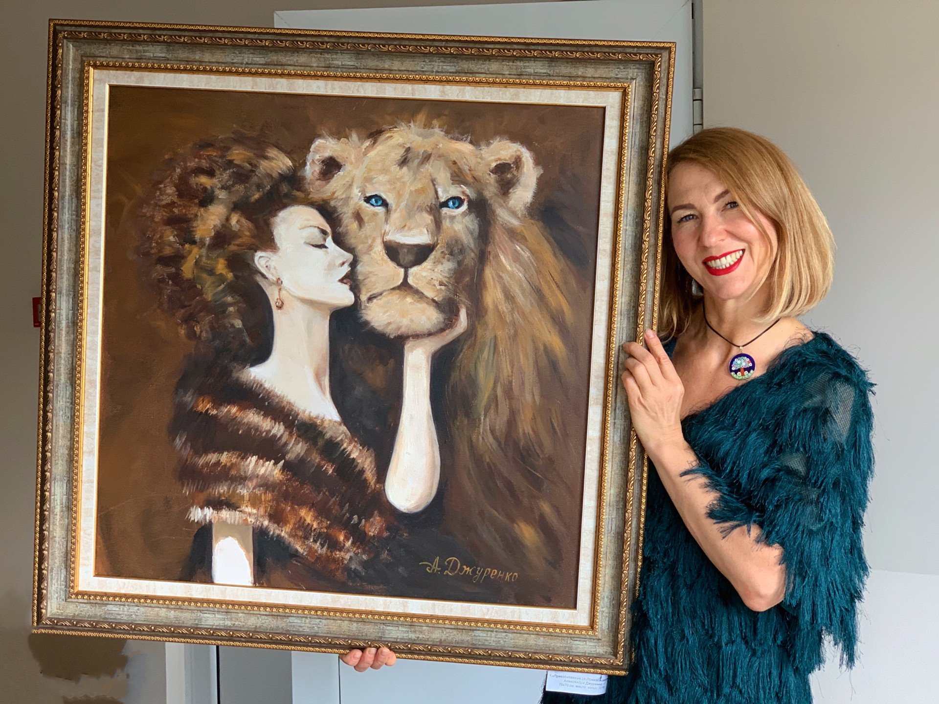 Touch By Touch Painting by Oleksandra Dzhurenko - Jose Art Gallery