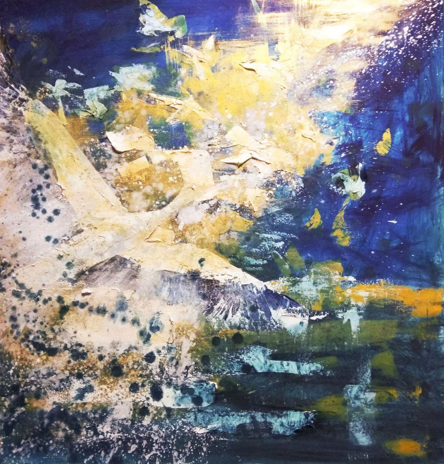 Under the wing of a stork Painting by Olha Pichkurova
