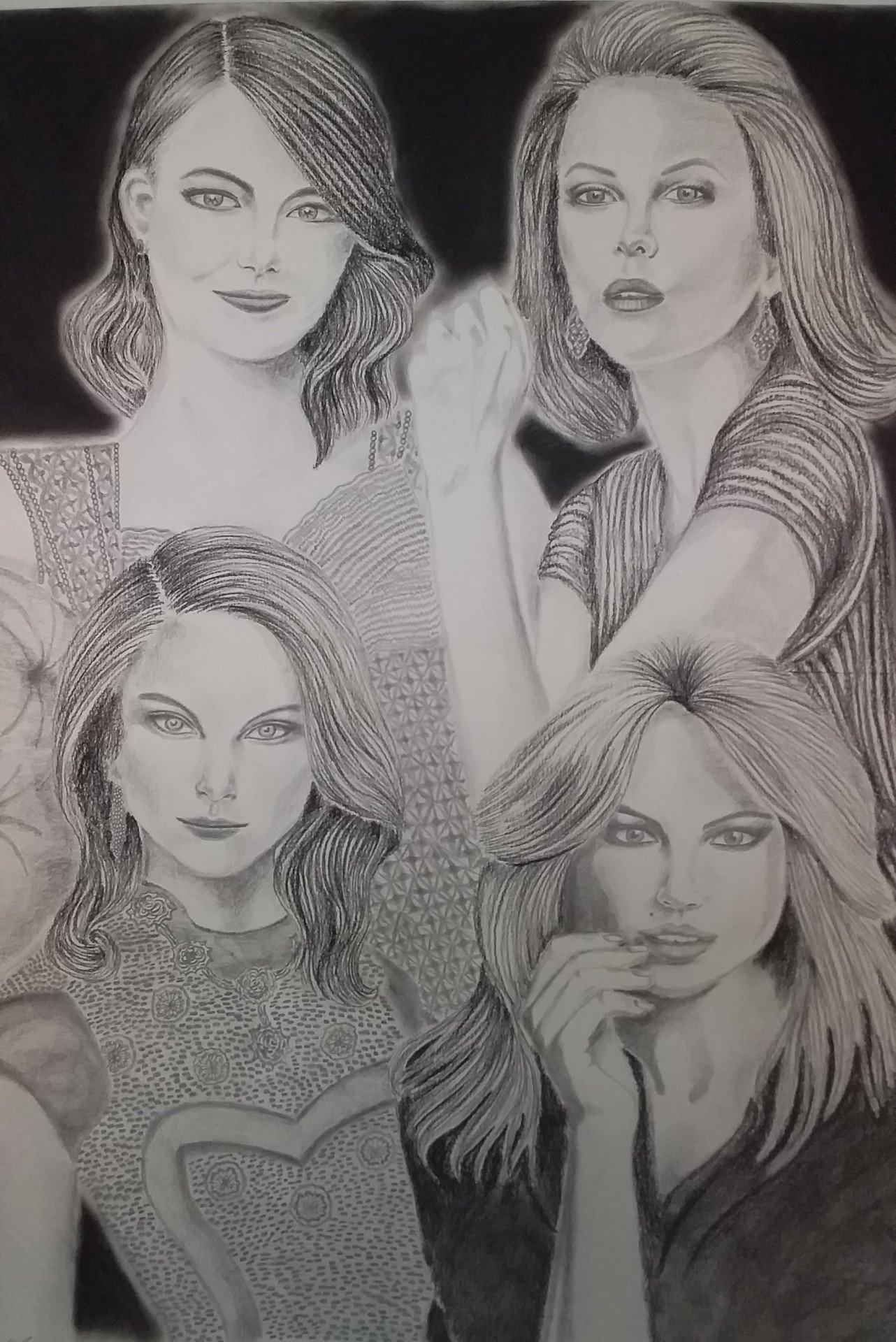 Beautiful gaze Drawing - Spsh Ghaz - Jose Art Gallery