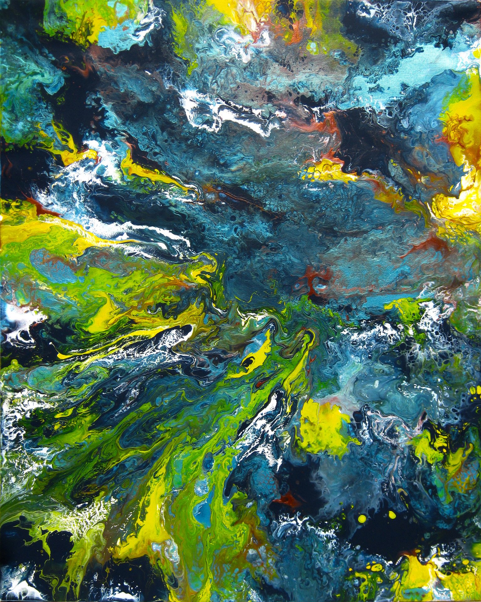 Nebula #2 Painting by Stefano Barbaresco - Jose Art Gallery