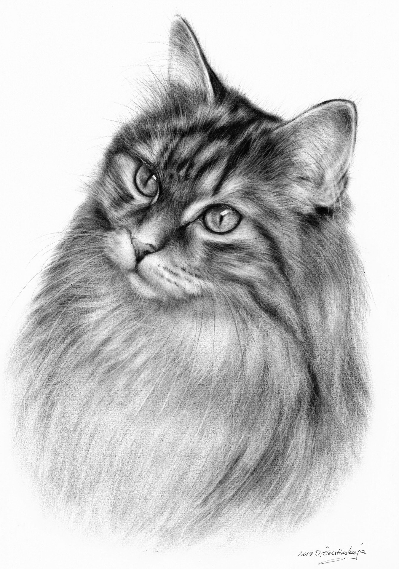 Cat King Painting by Danguole Serstinskaja - Jose Art Gallery