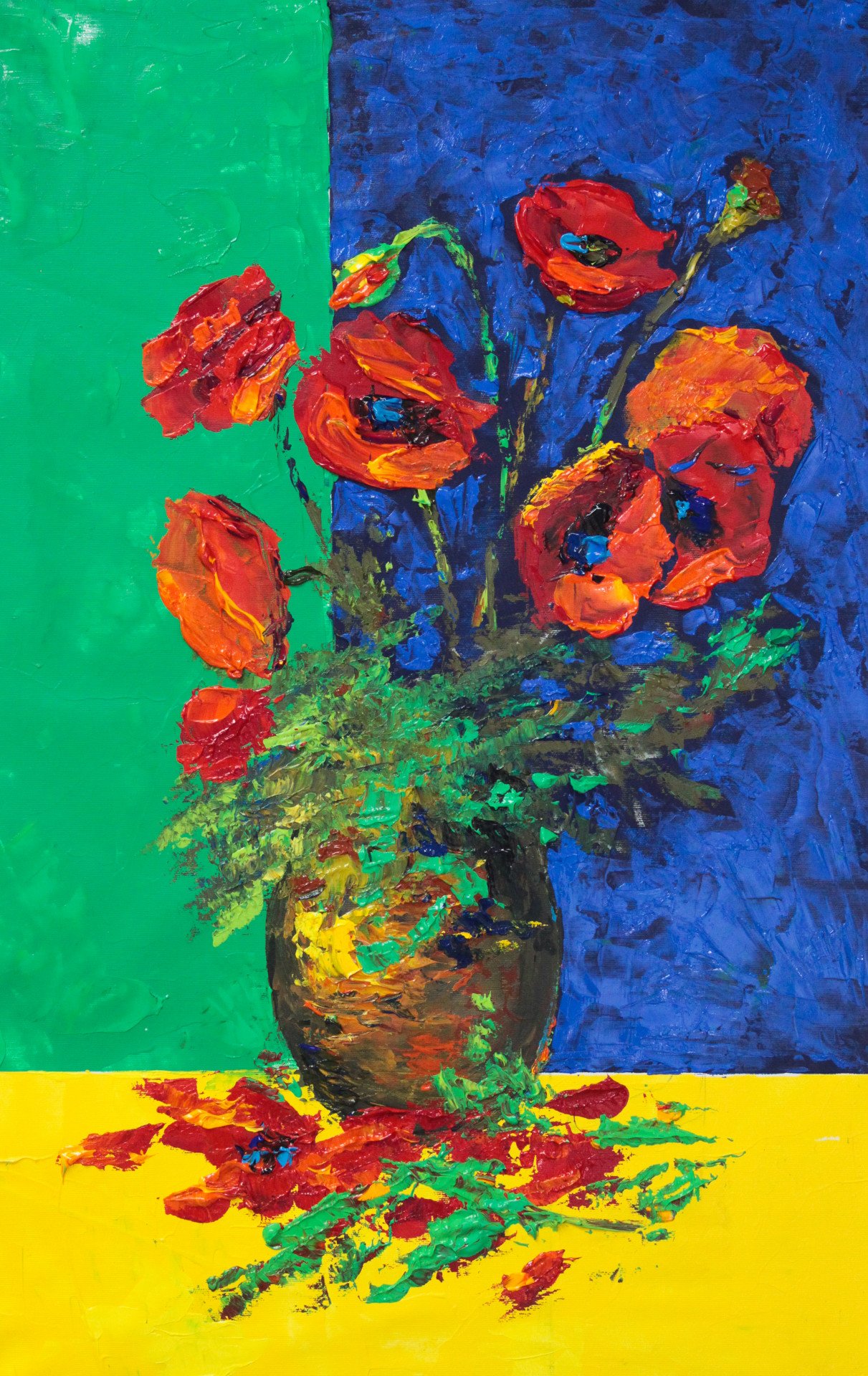 Poppies Painting by Alexander Jose - Jose Art Gallery