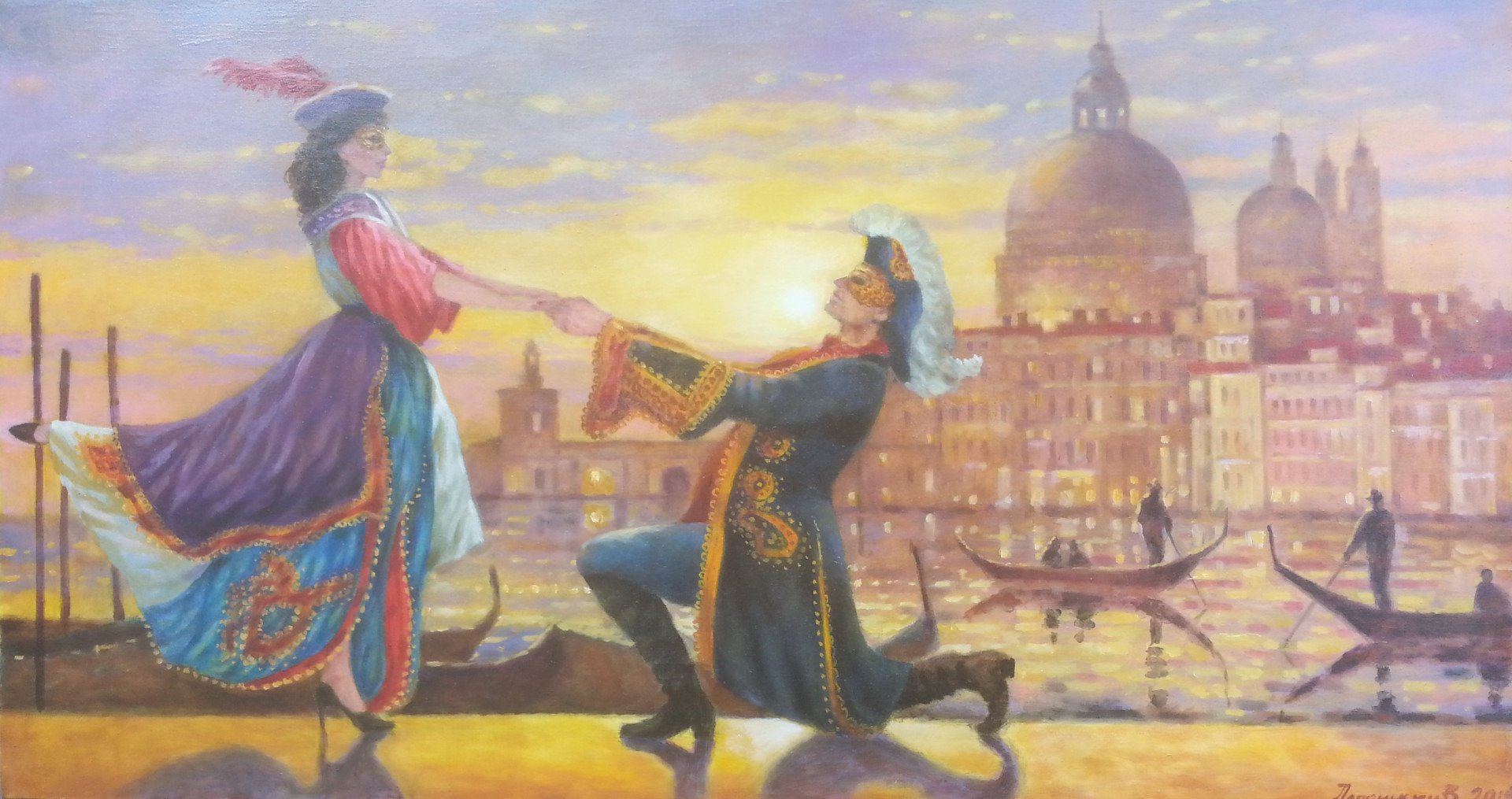 The carnival Painting by Vladislav Doronkin