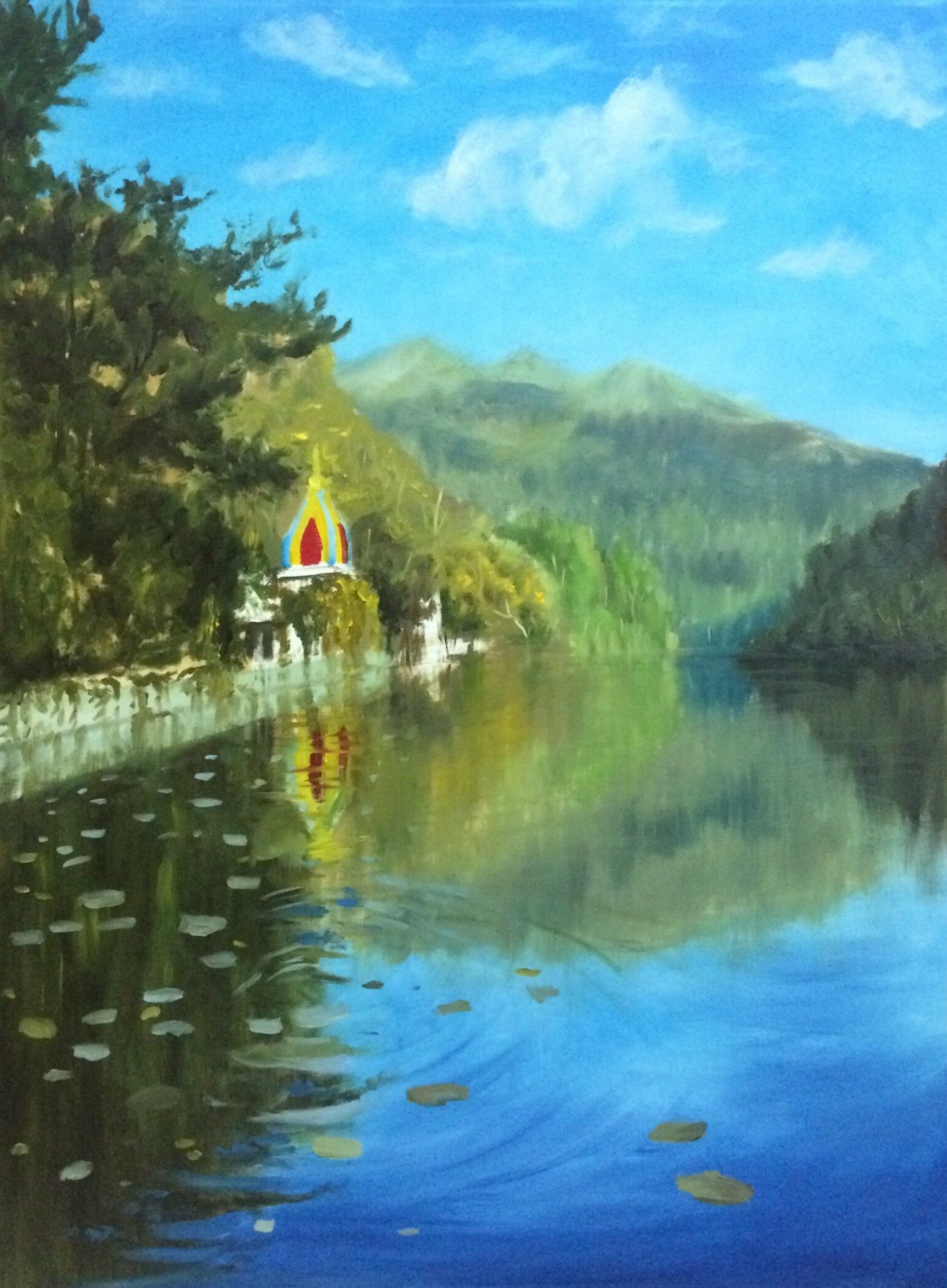 REFLECTIONS Painting by Lalit Kapoor - Jose Art Gallery