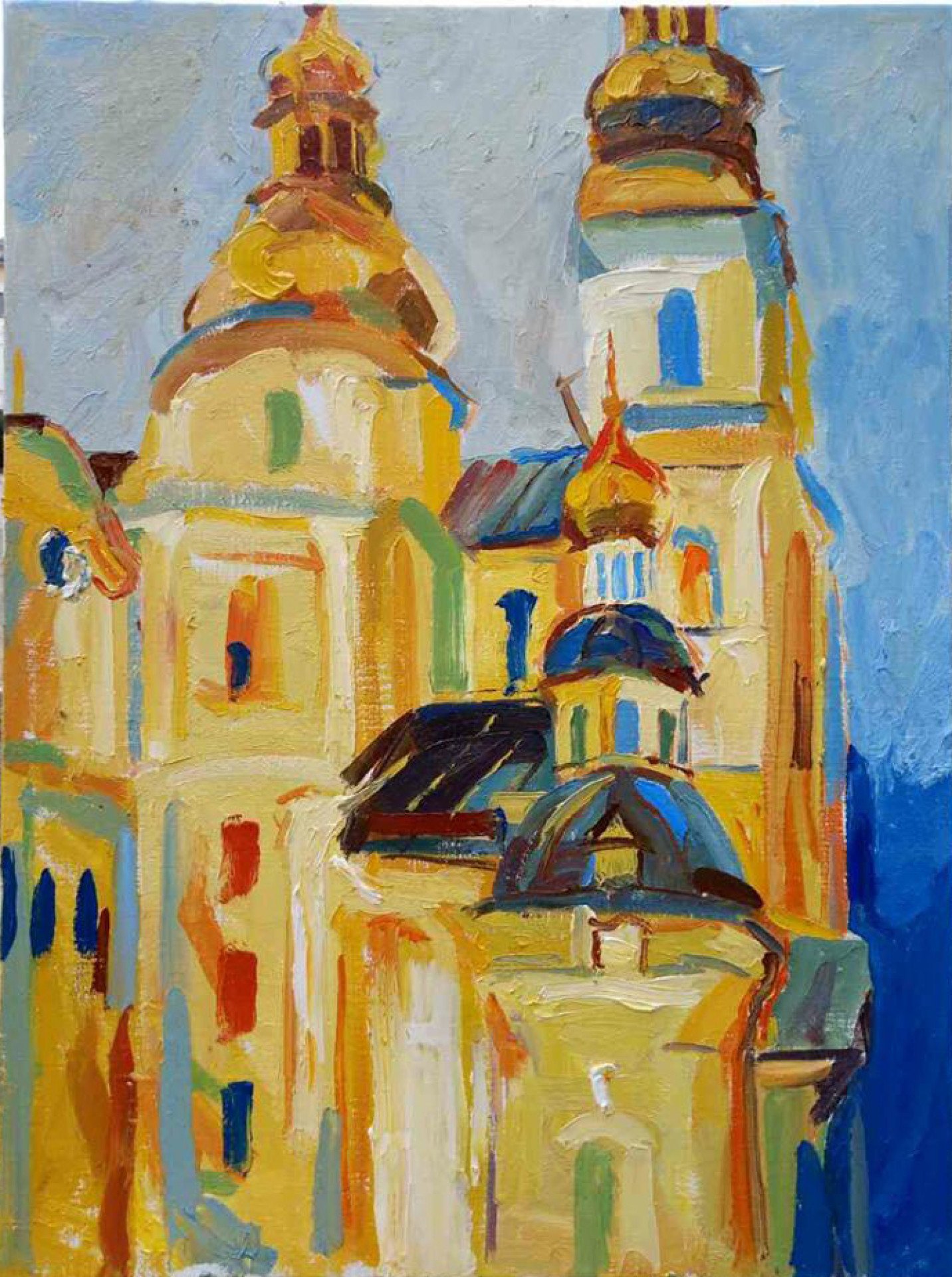 Cathedral Painting by Kateryna Pikalo - Jose Art Gallery