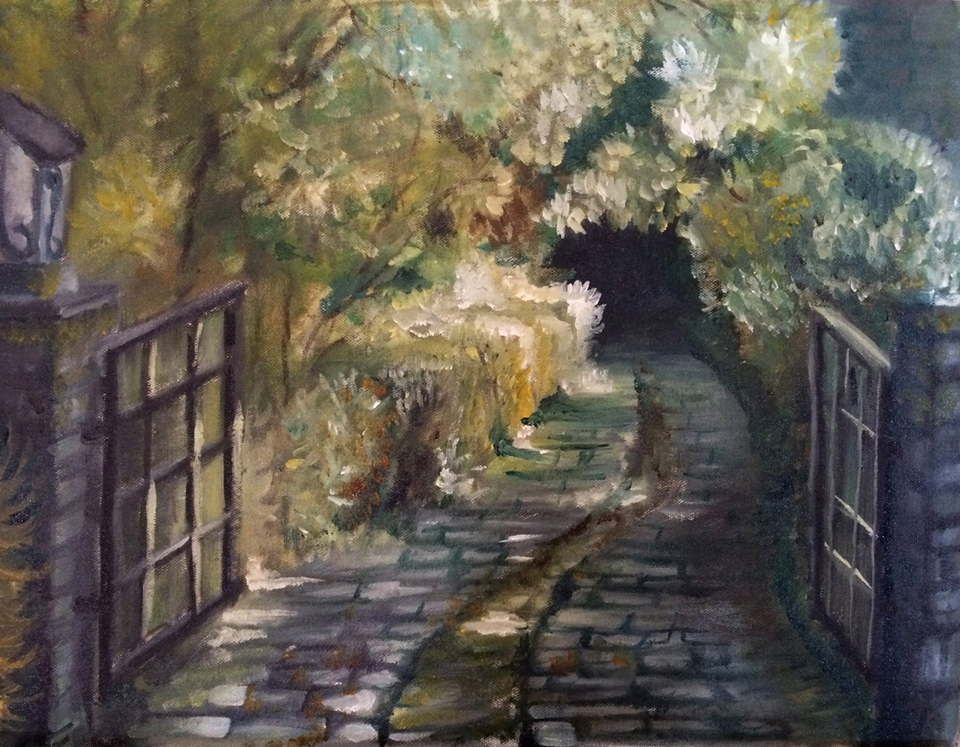 Mysterious Path Painting by Lalit Kapoor - Jose Art Gallery