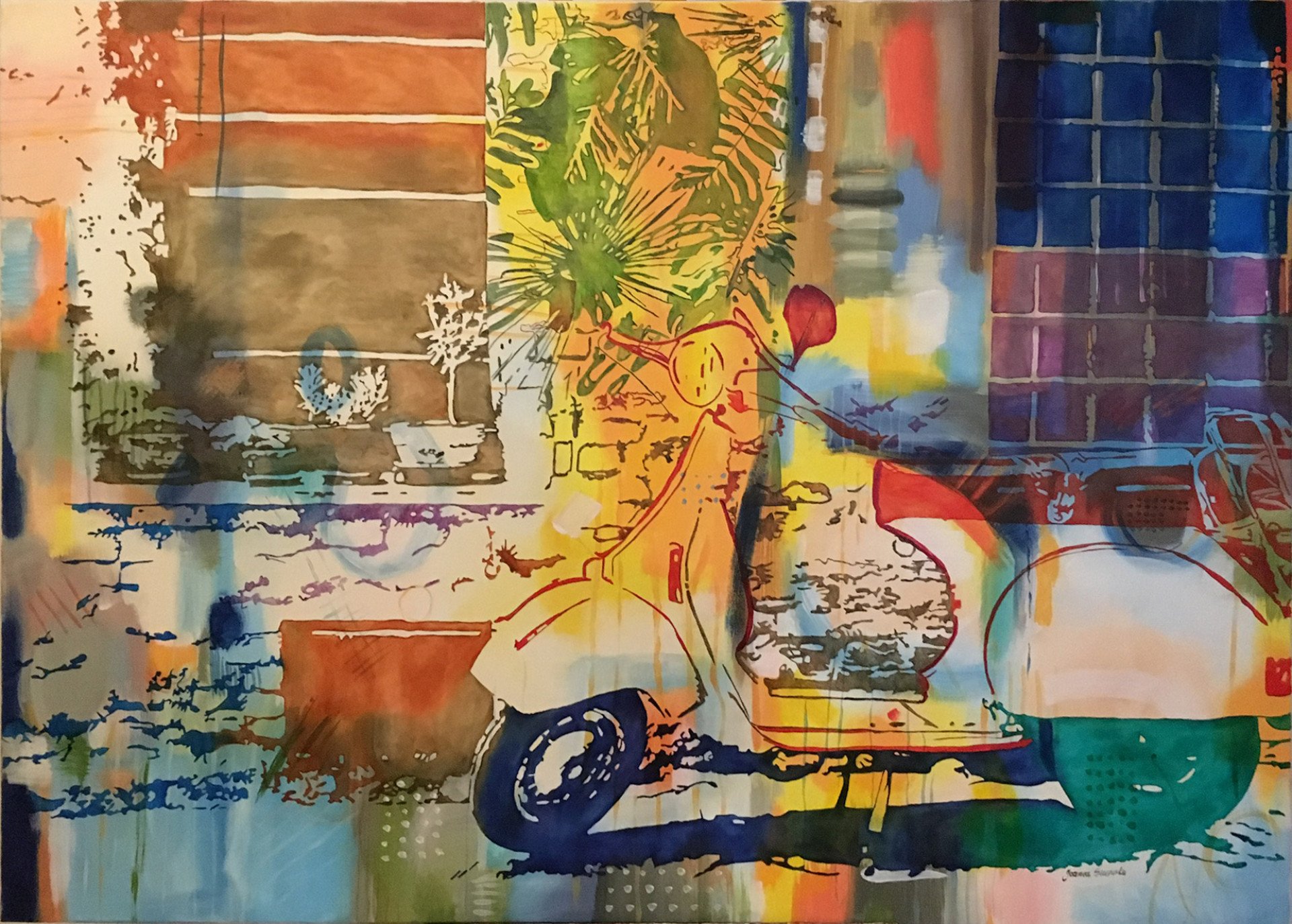 Roman holiday Painting by Joanna Szumska - Jose Art Gallery