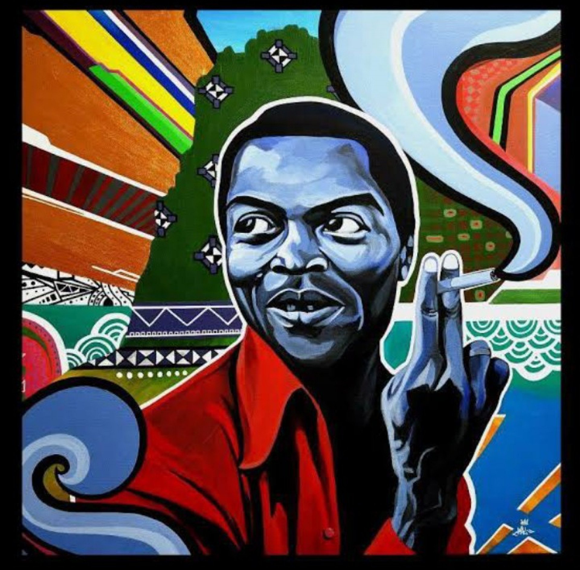 Fela Kuti Painting by OkeArts African Exhibitions - Jose Art Gallery