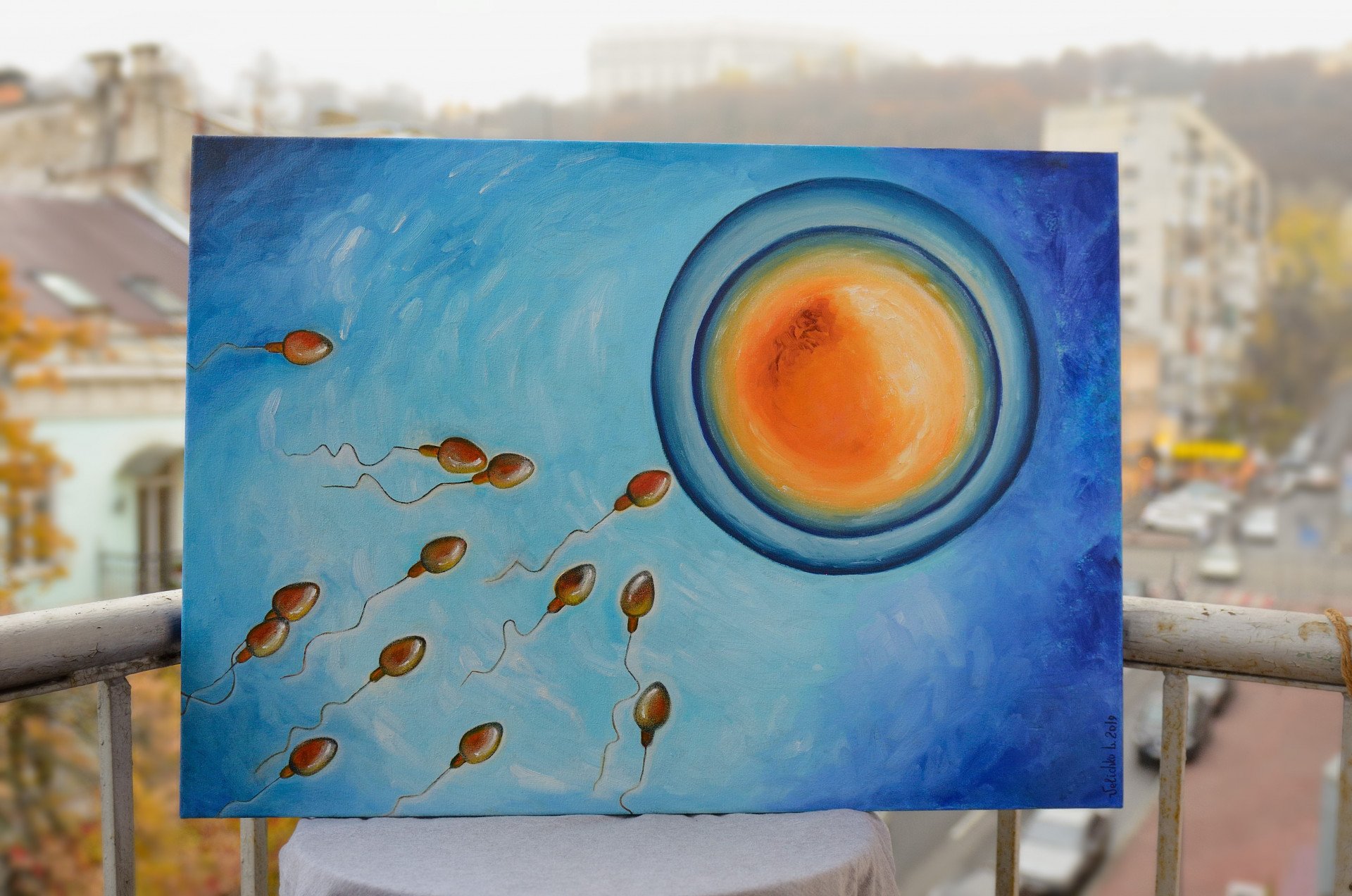 Birth of life Painting by Lina Sokolovska - Jose Art Gallery