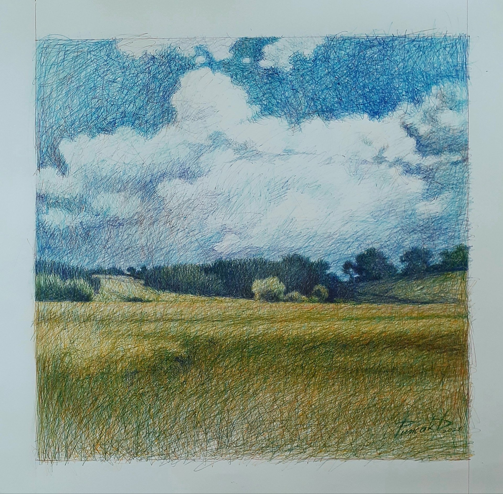 Heights of the sky Drawing - Dmitriy Rizhak