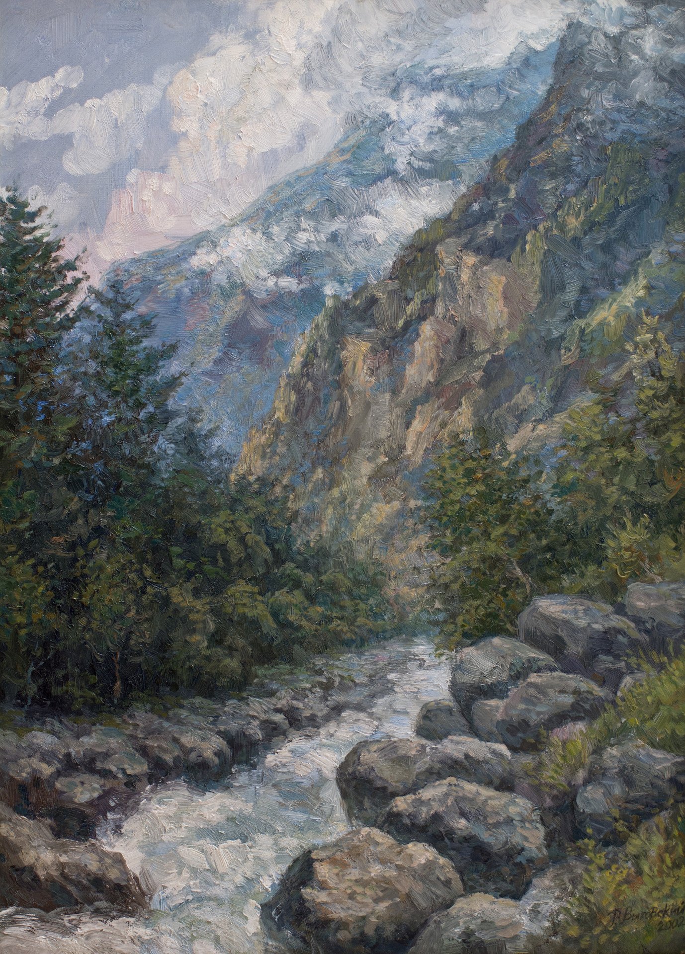 The Alps Painting by Ruslan Vigovsky - Jose Art Gallery