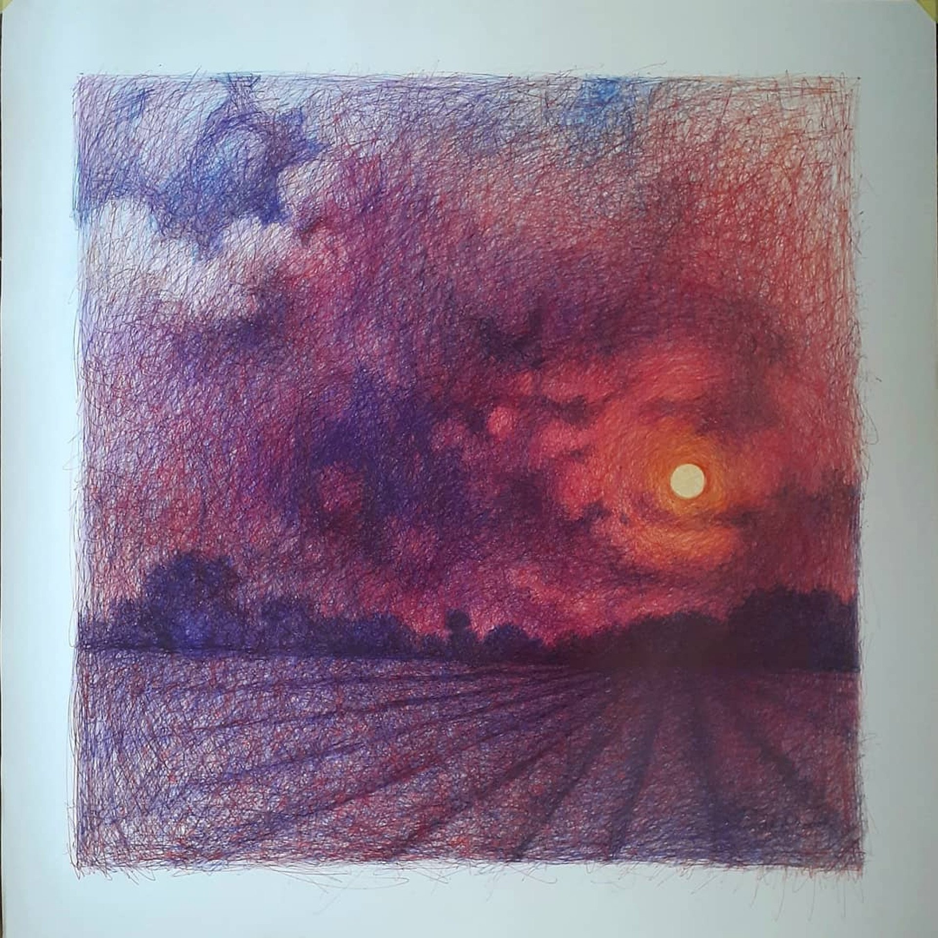 The heat of the sun Drawing - Dmitriy Rizhak