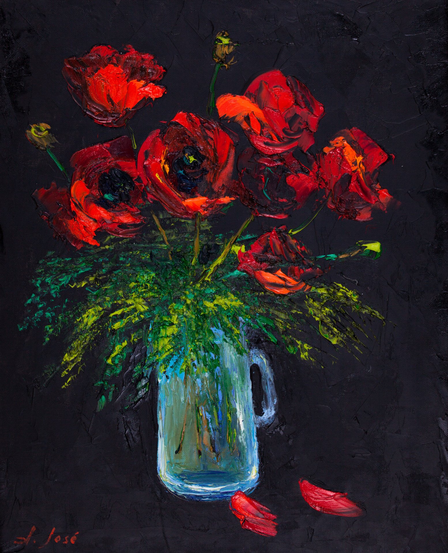 Poppies Painting by Alexander Jose - Jose Art Gallery
