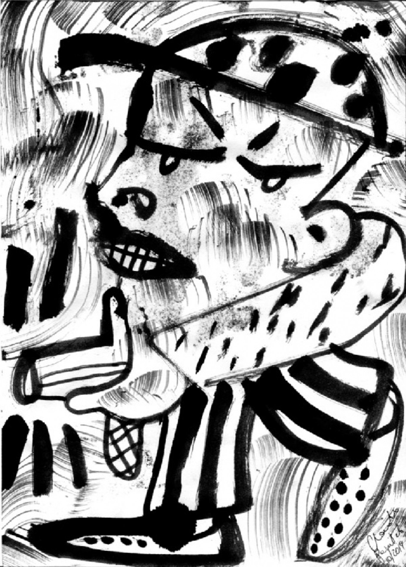 PAINTING2159 Drawing - CLAUDIO PARENTELA - Jose Art Gallery