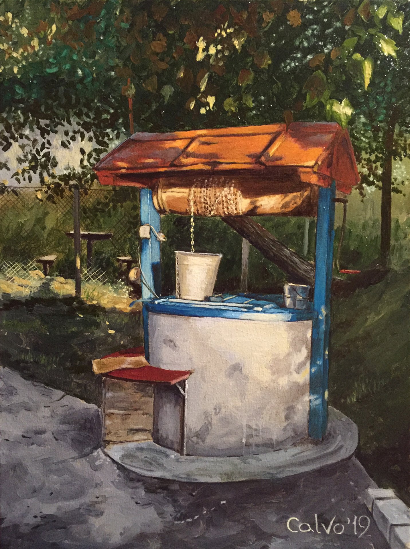 Well Painting by Andrei Konovalenko - Jose Art Gallery