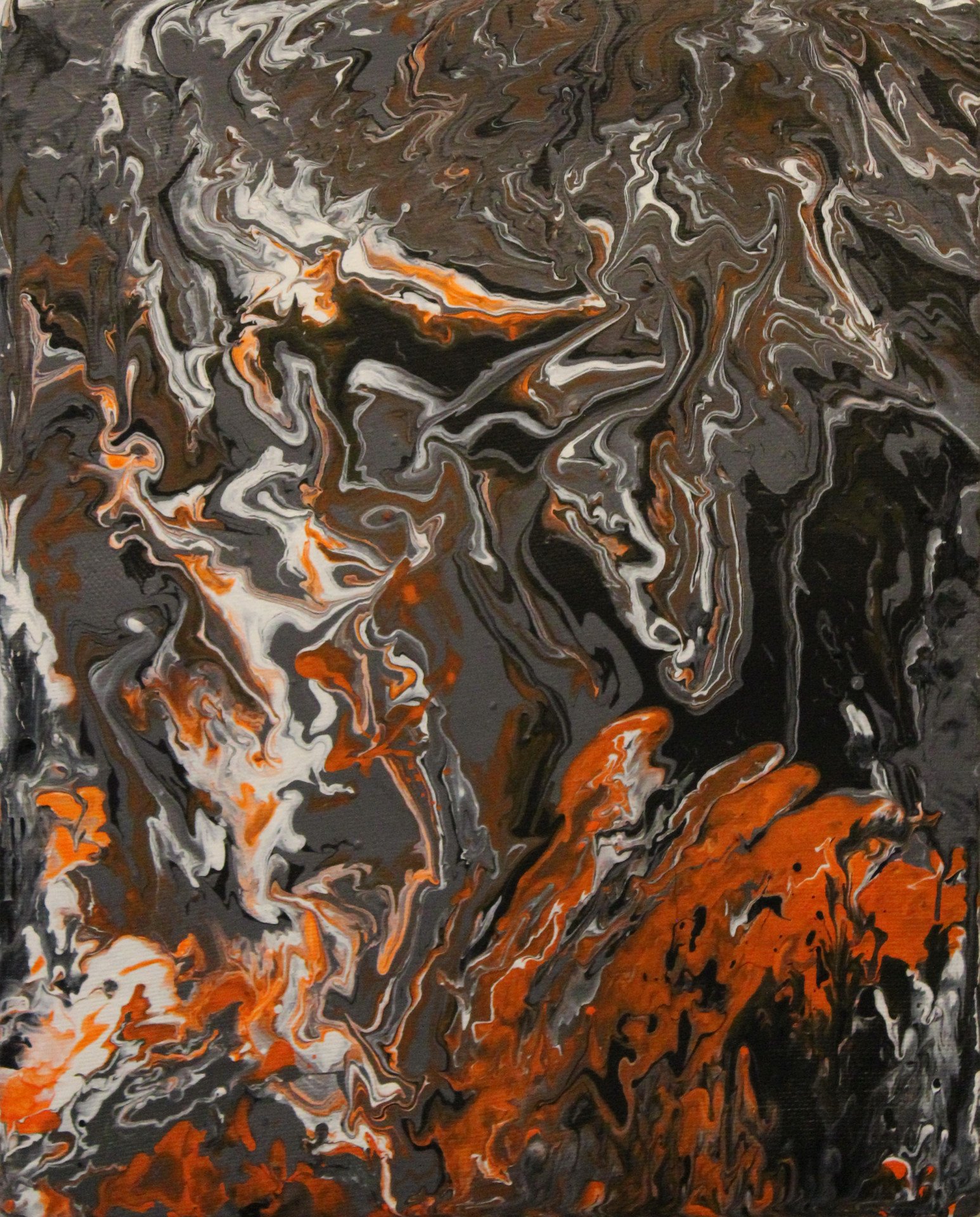 Phoenix. Revival Painting by Dasha Lobeeva