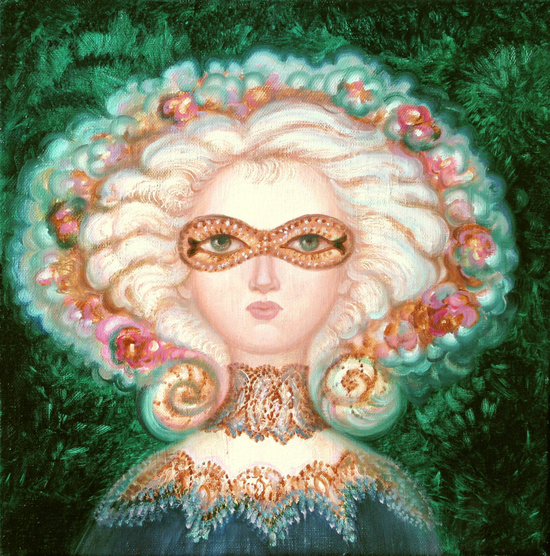 Mask Painting by Yevheniia Danylova - Jose Art Gallery