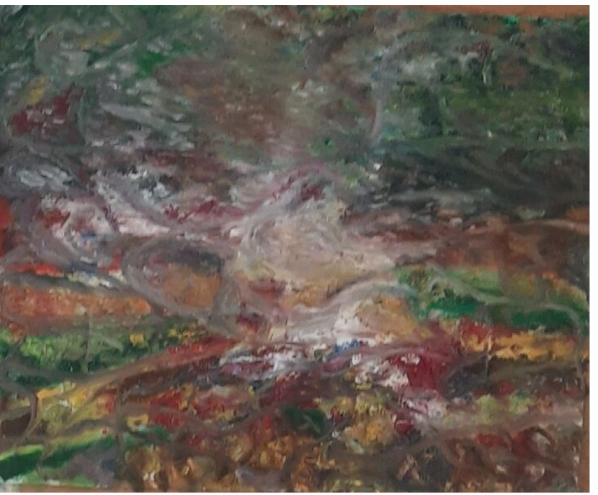 Abstract knife colored oil art Painting by Khyati Agarwal