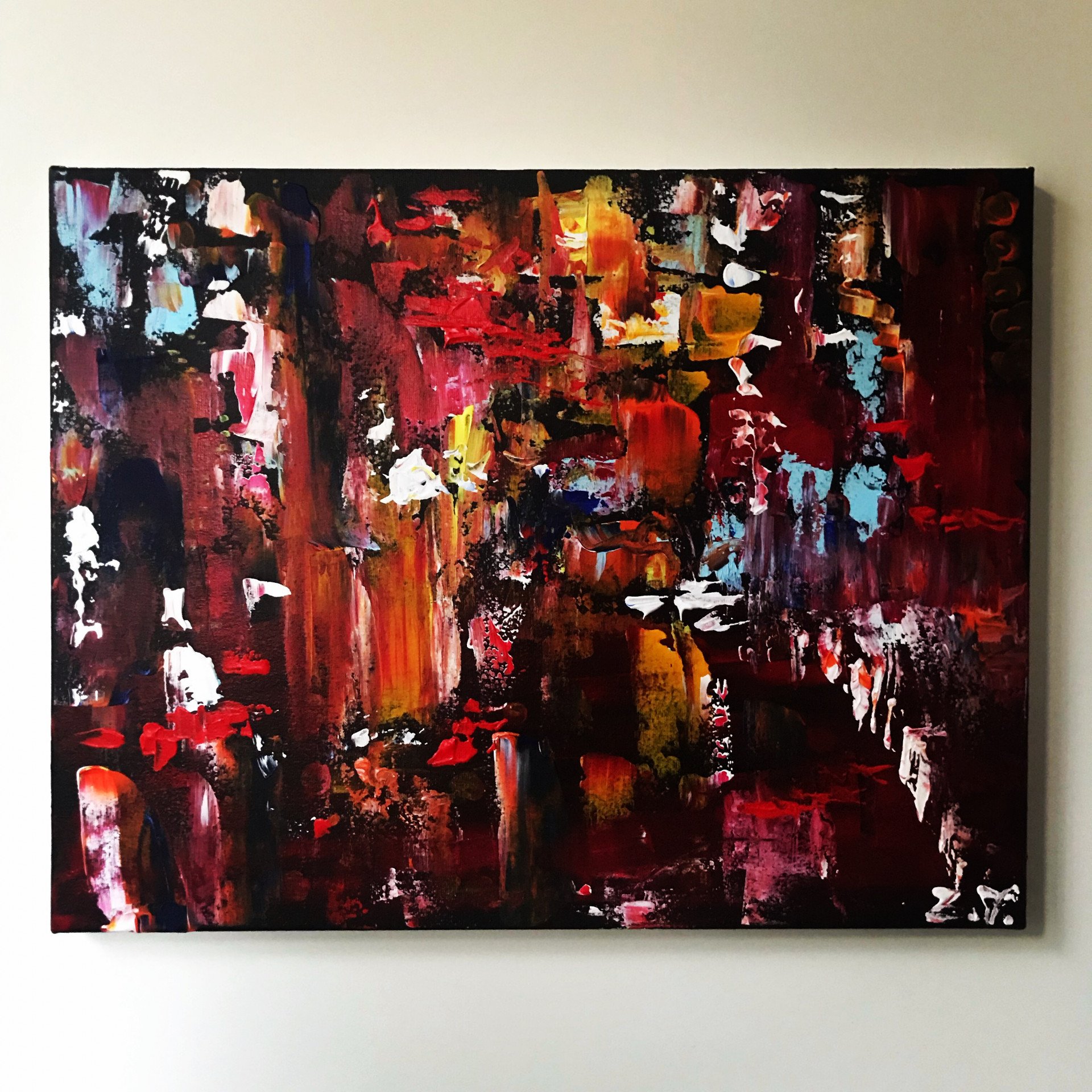 Rush Hour. Abstraction. Painting by Yevgeniia Zhydkova