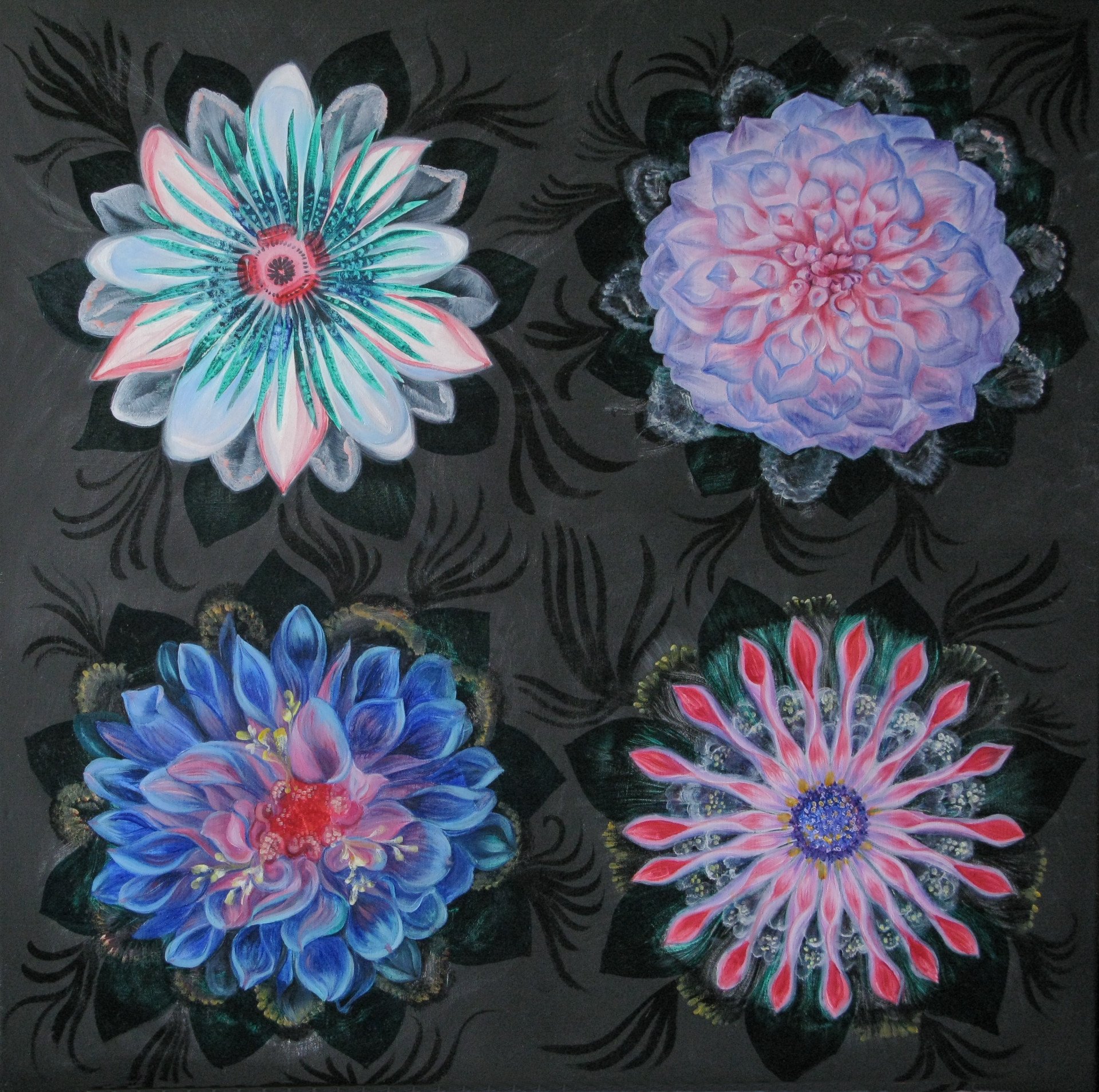 Flower mix Painting by Yevheniia Danylova - Jose Art Gallery