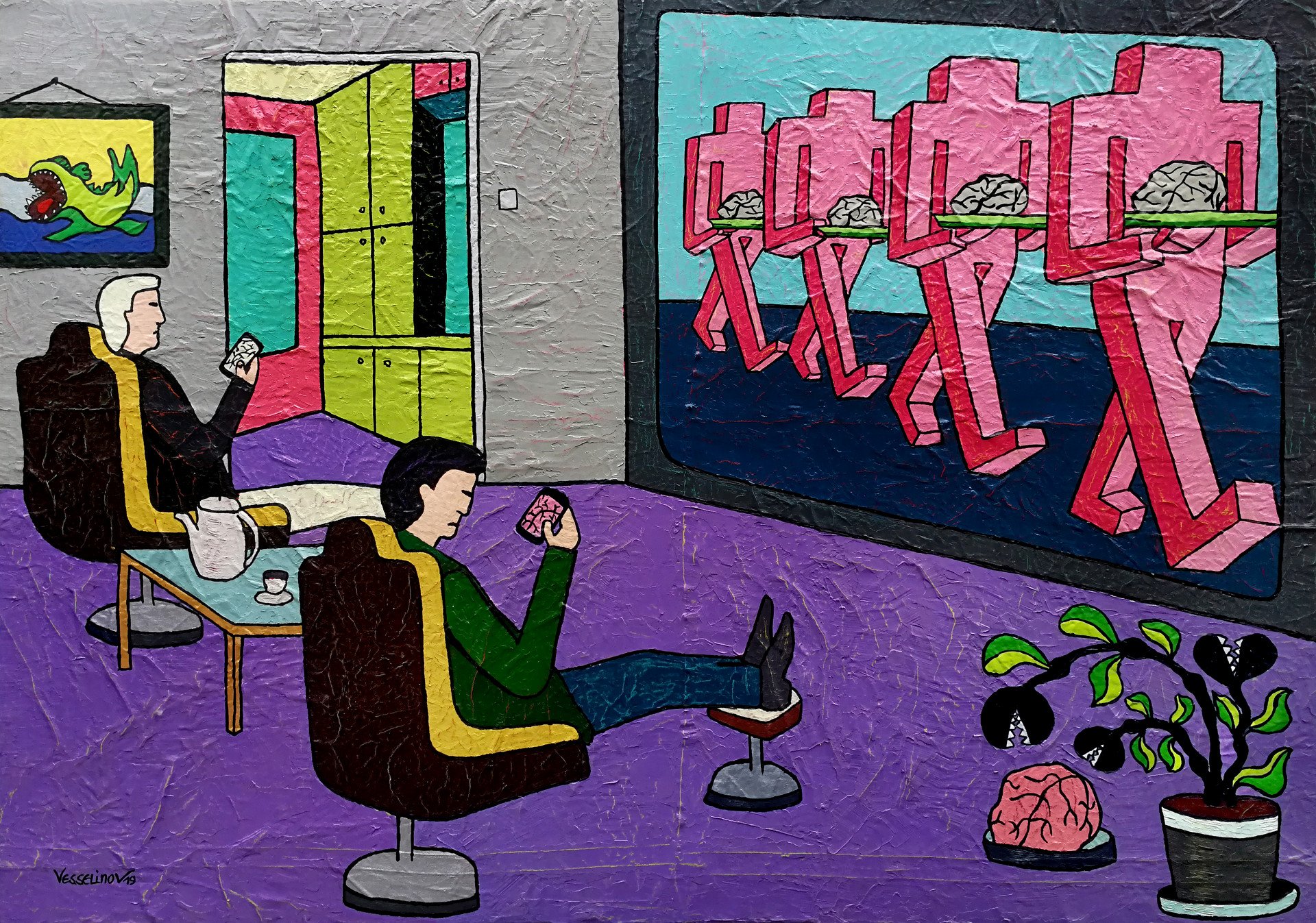 The Rise Of Gray Matter Painting by Vlado Vesselinov