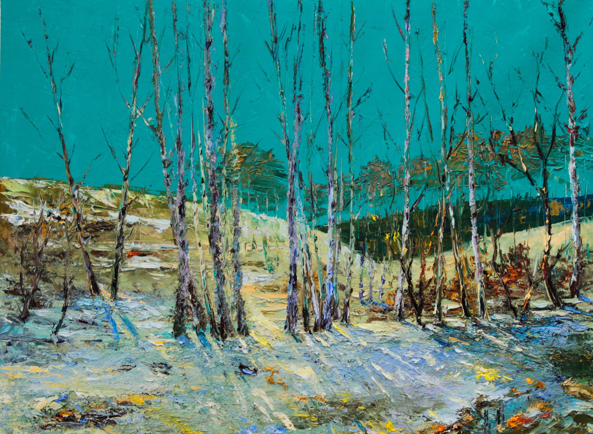 Winter freshness. France Painting by Alexander Jose