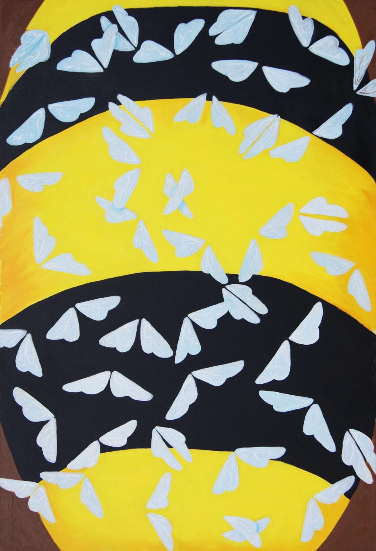 Beehive. (Bees without wings) Painting by Agata Ber