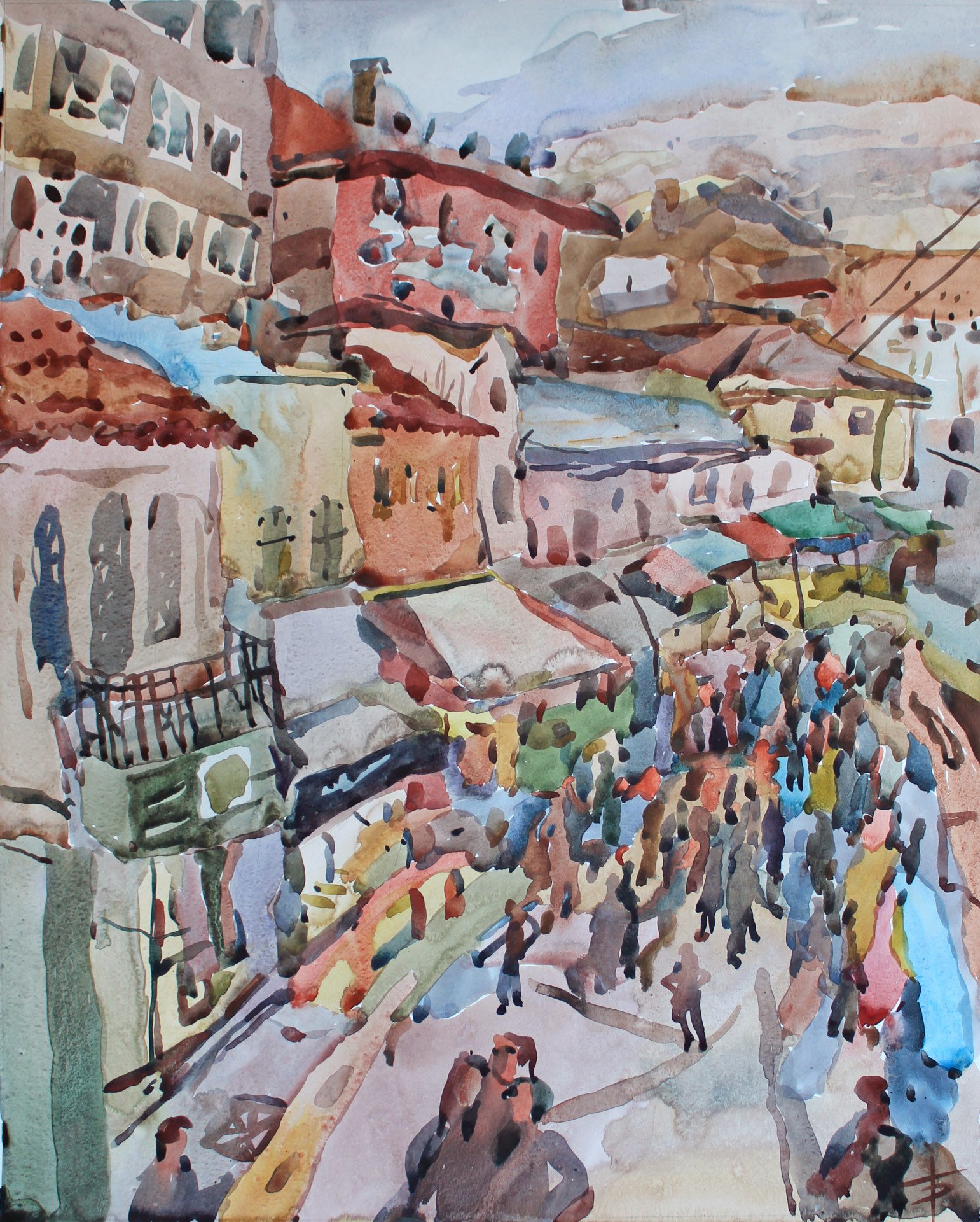 Streets of Izmir Painting by Tetiana Belashchuk