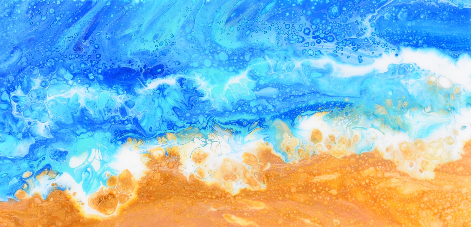 Beach Wave Painting by Rebekah Evans - Jose Art Gallery