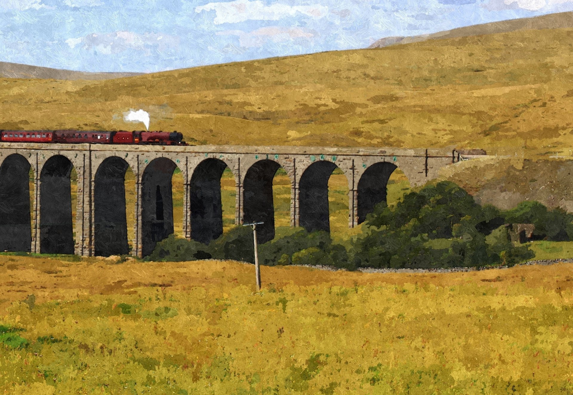 Train Bridge Photography - DAVID LACEY - Jose Art Gallery
