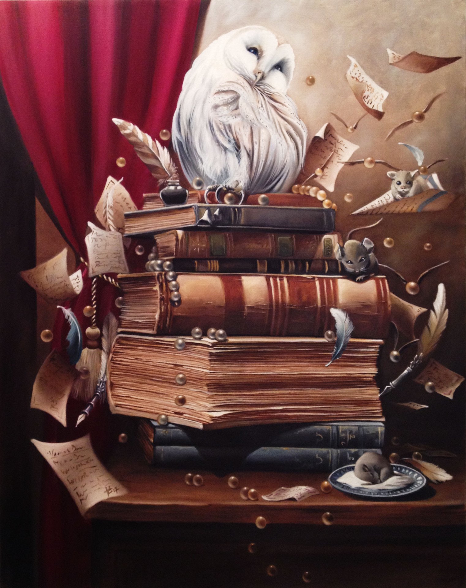 Fall , fly , flow Painting by Valentina Toma'