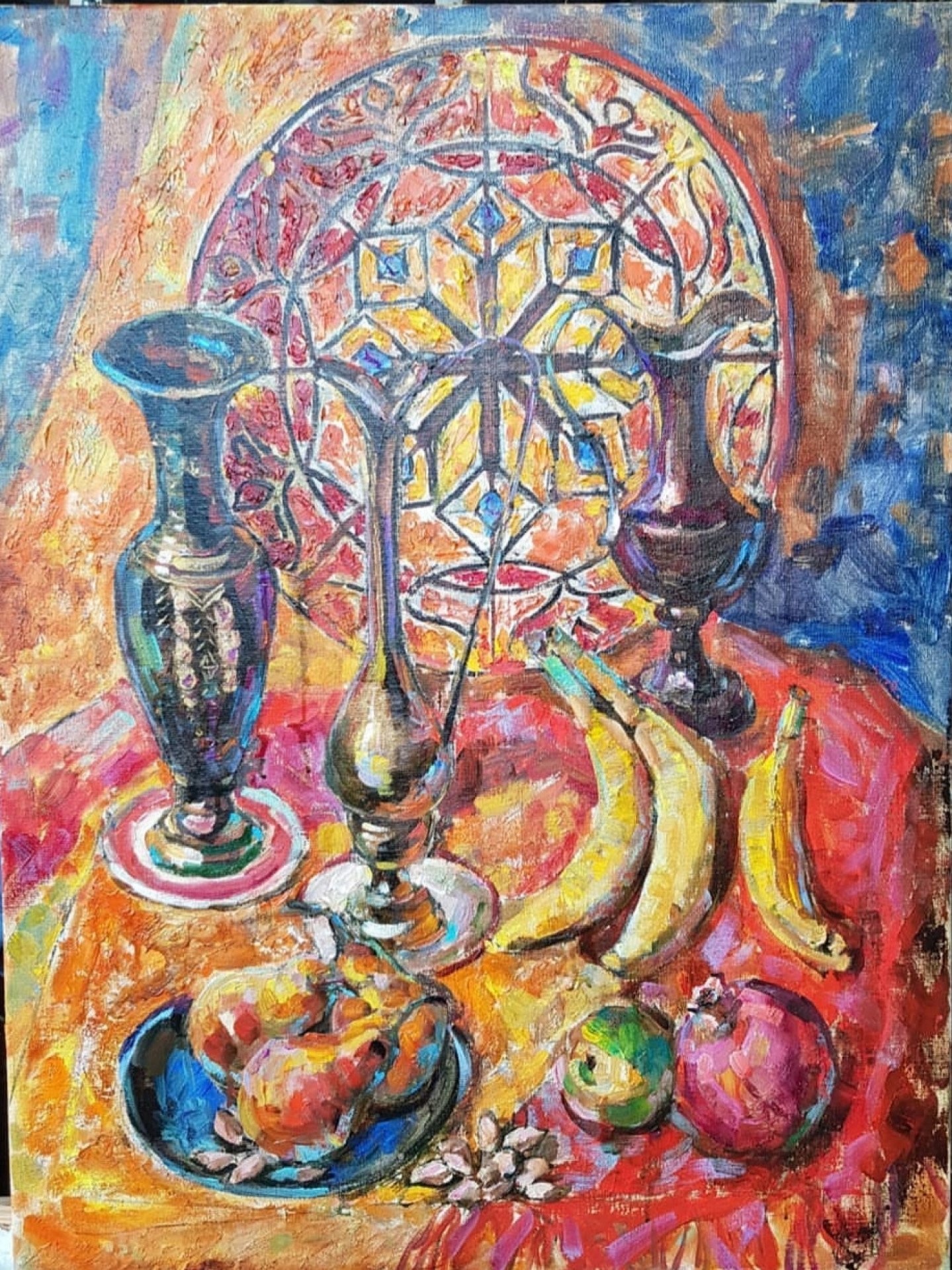 Still life with jugs Drawing - Anzhela Skryleva