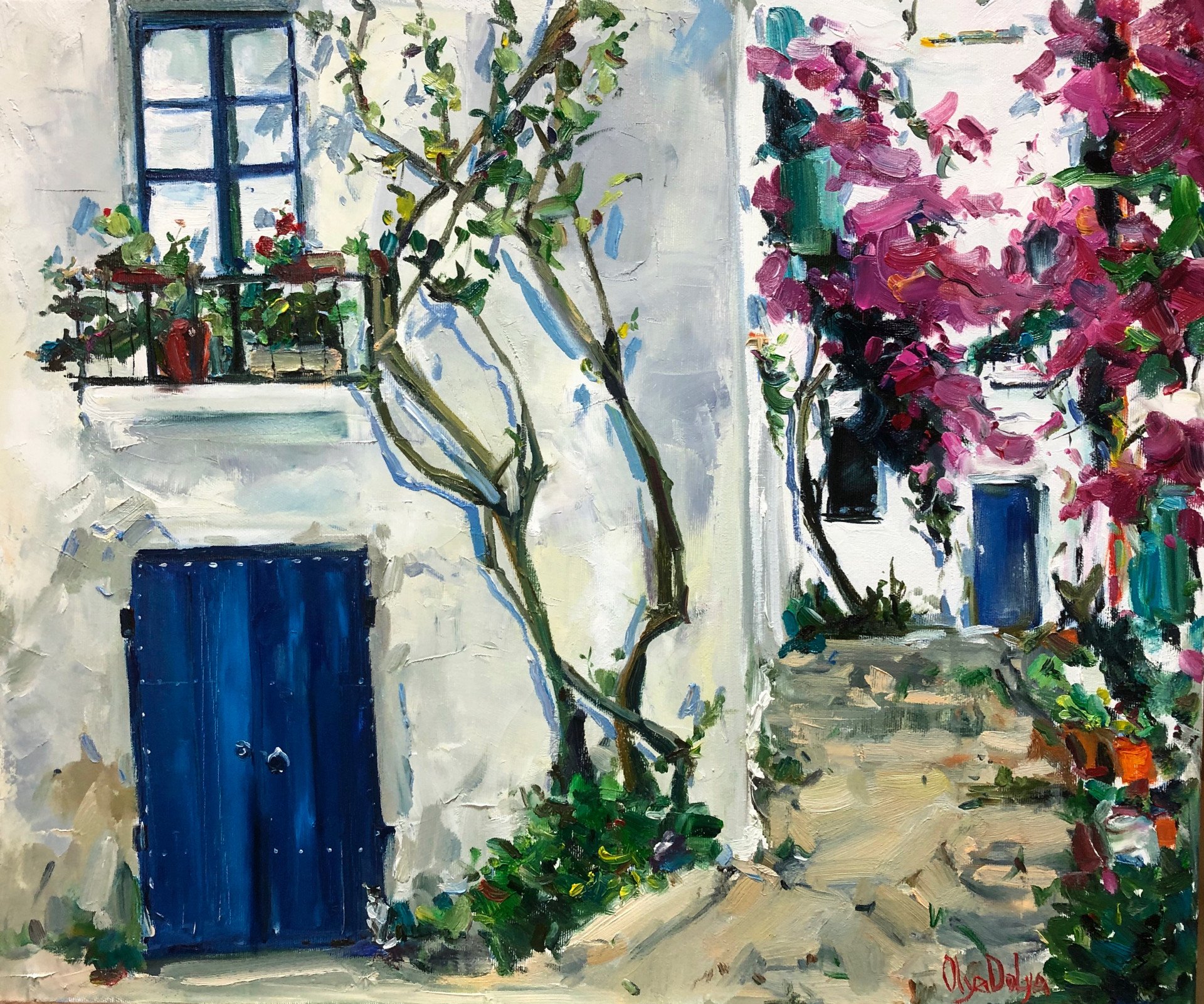 Greece Painting by Olga Dolya - Jose Art Gallery