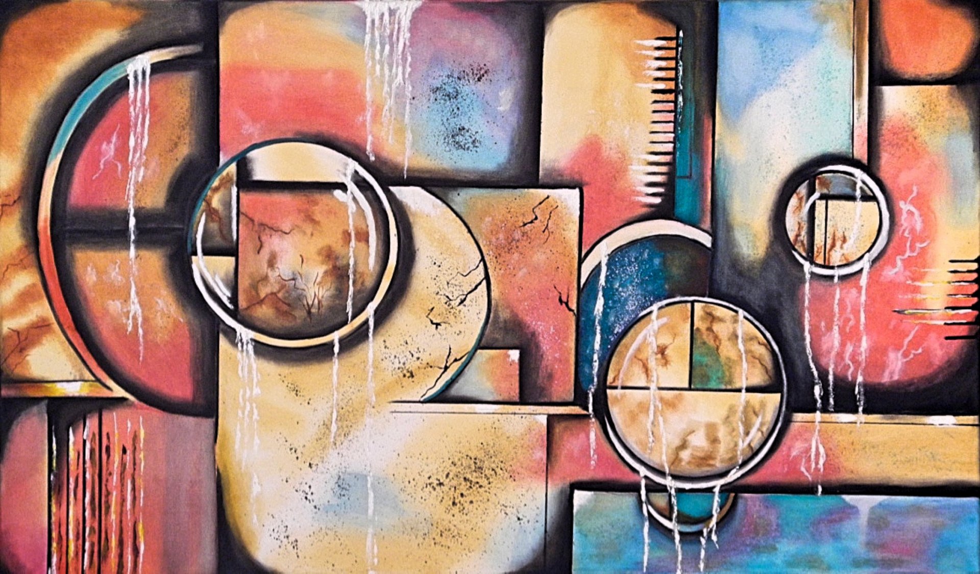 Ventanas Circulares Painting by German Bradley