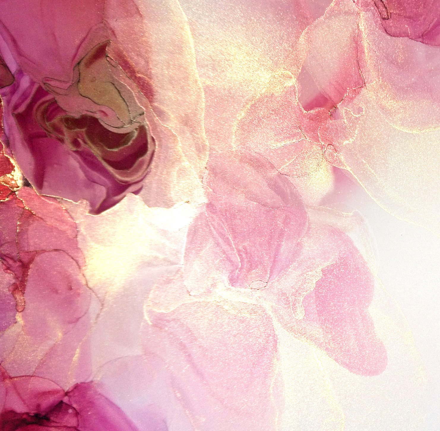 Golden mirror Drawing - Mariana Stepko - Jose Art Gallery