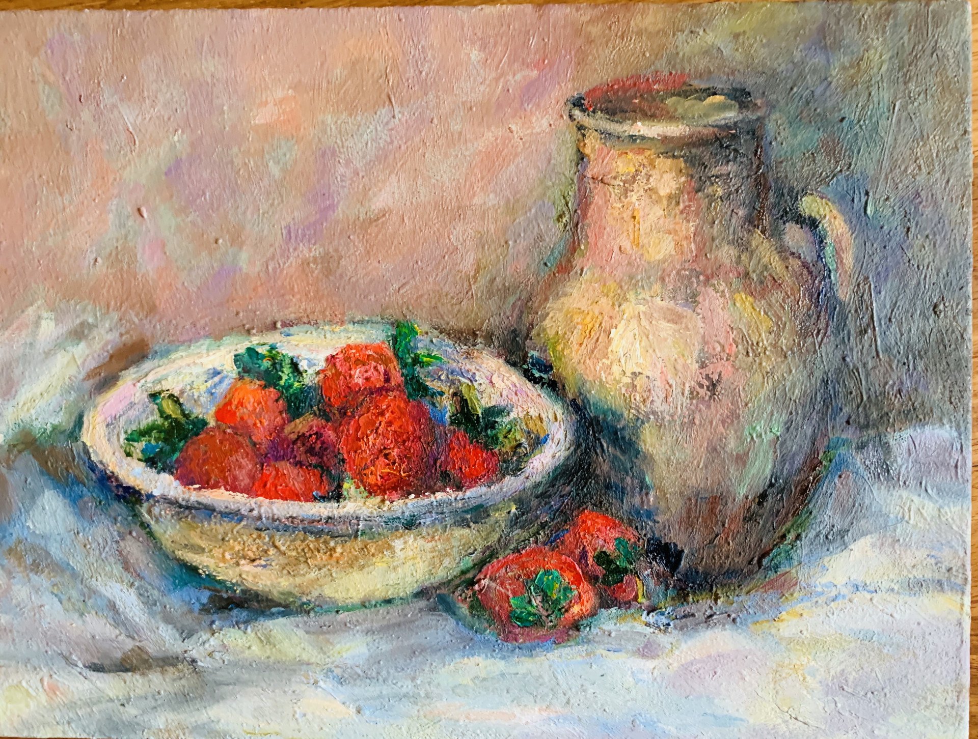 Still life with the vase Painting by Svitlana Kulyk