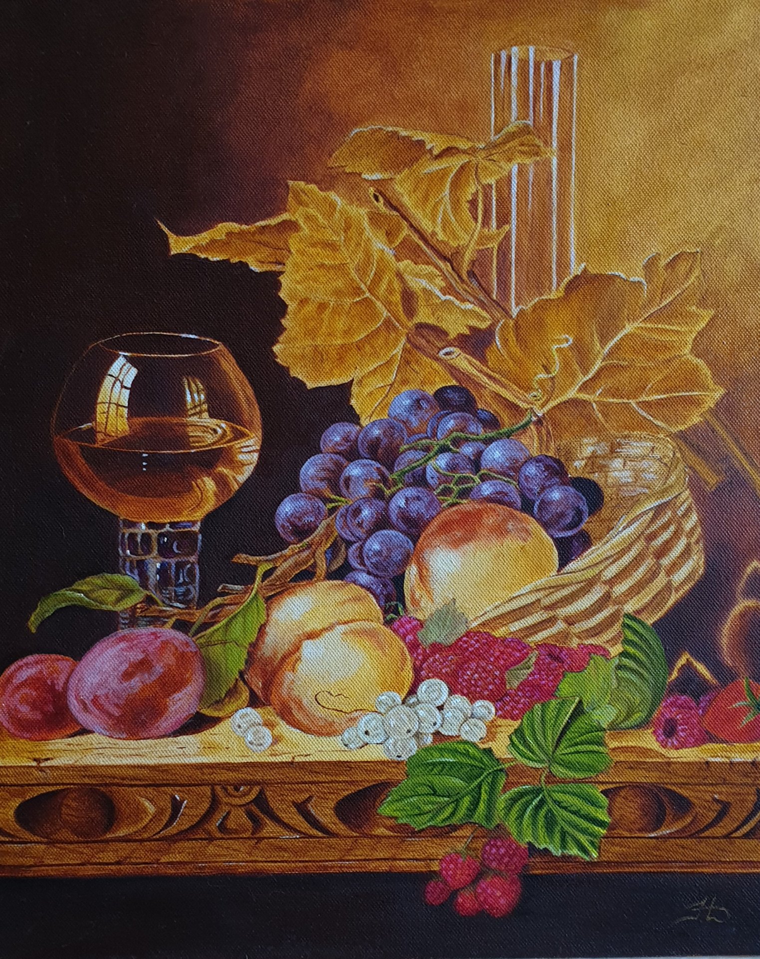 Dutch still life Painting by Nataliya Dmitruk